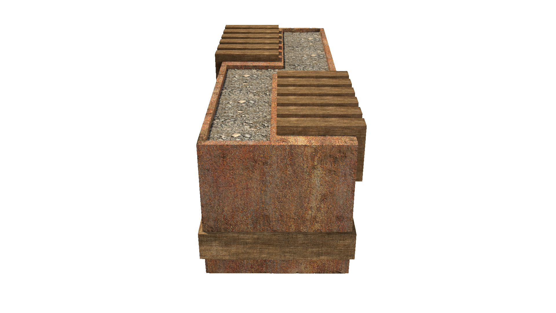 Urban Bench Model - TurboSquid 1742777