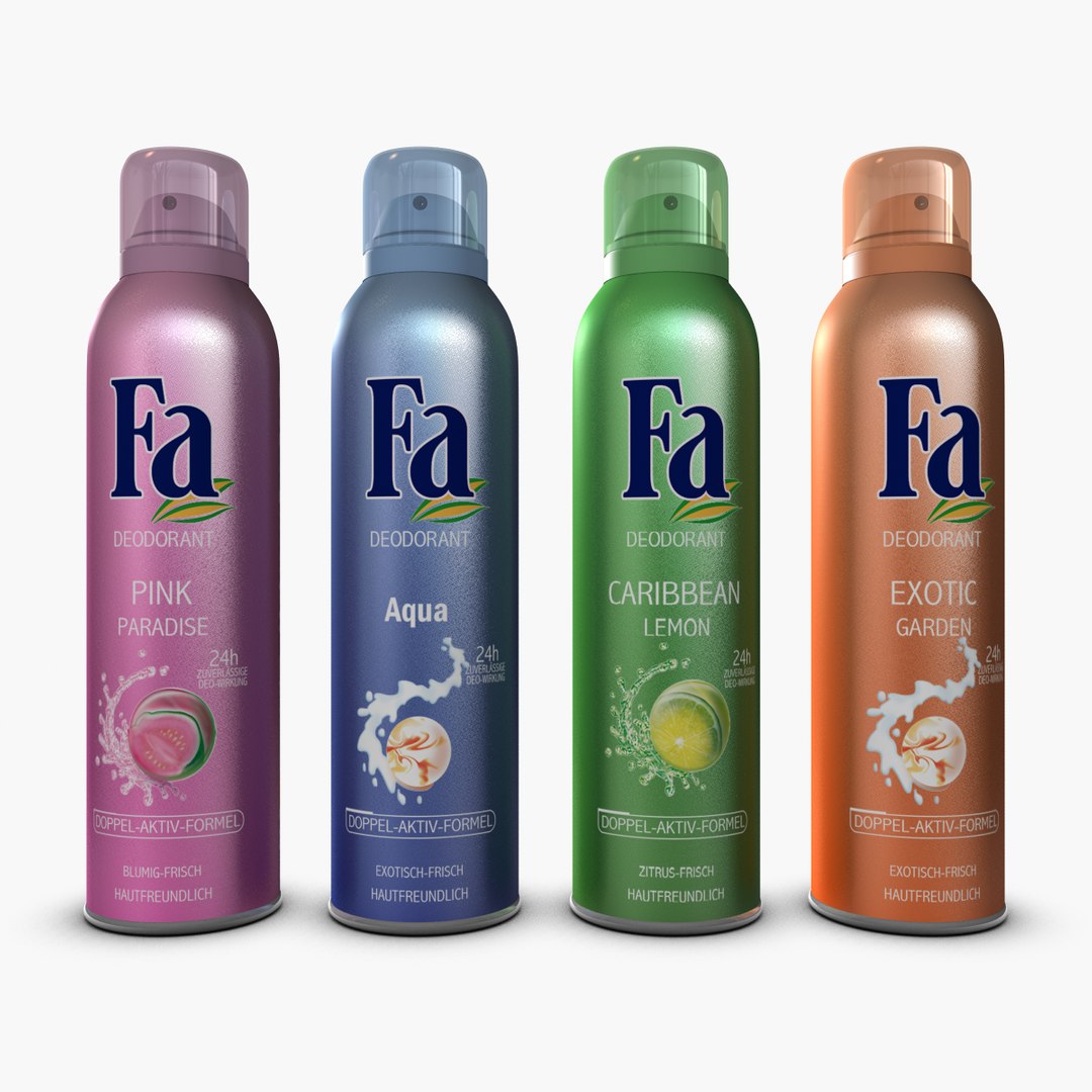 3d Model Fa Spray Deodorant