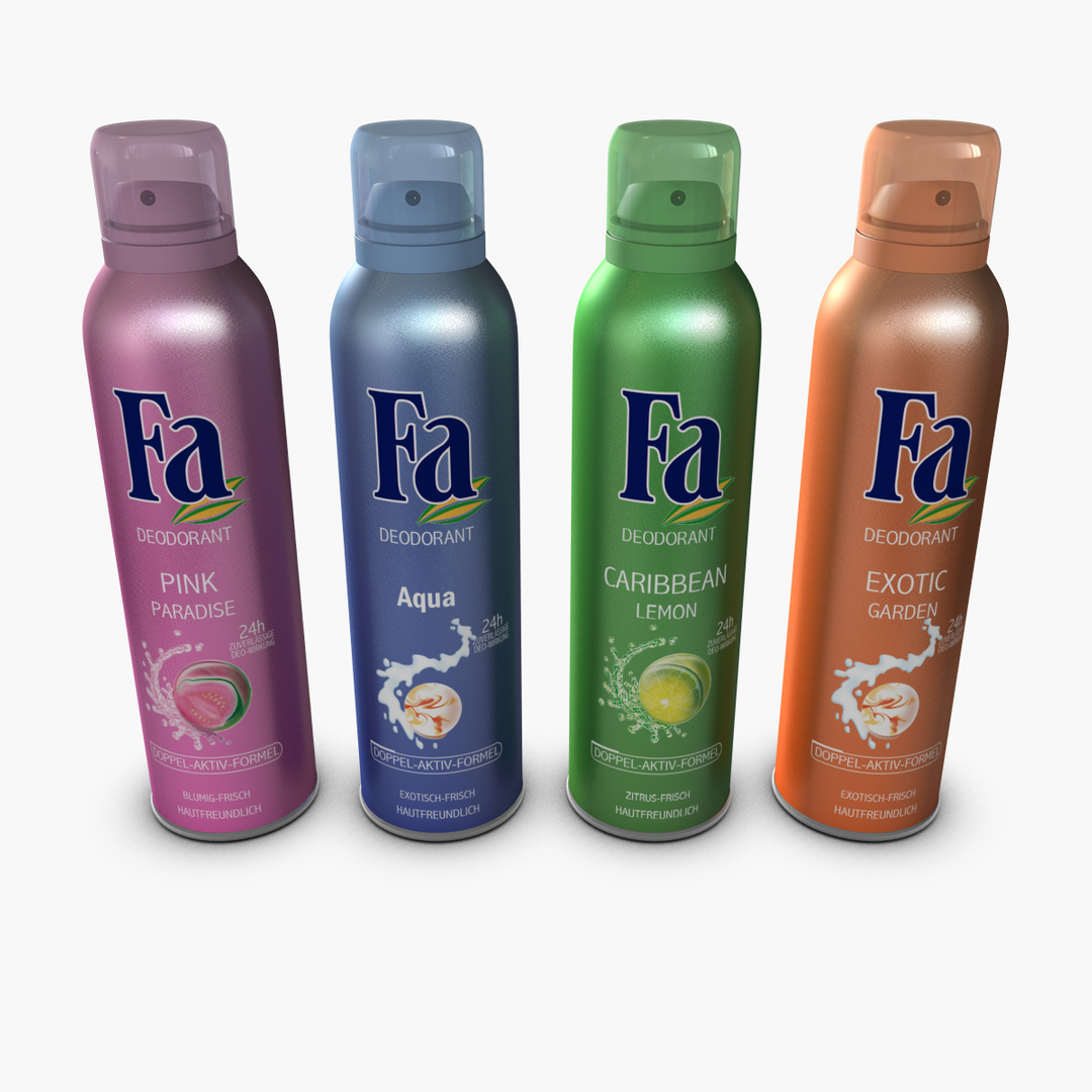 3d Model Fa Spray Deodorant