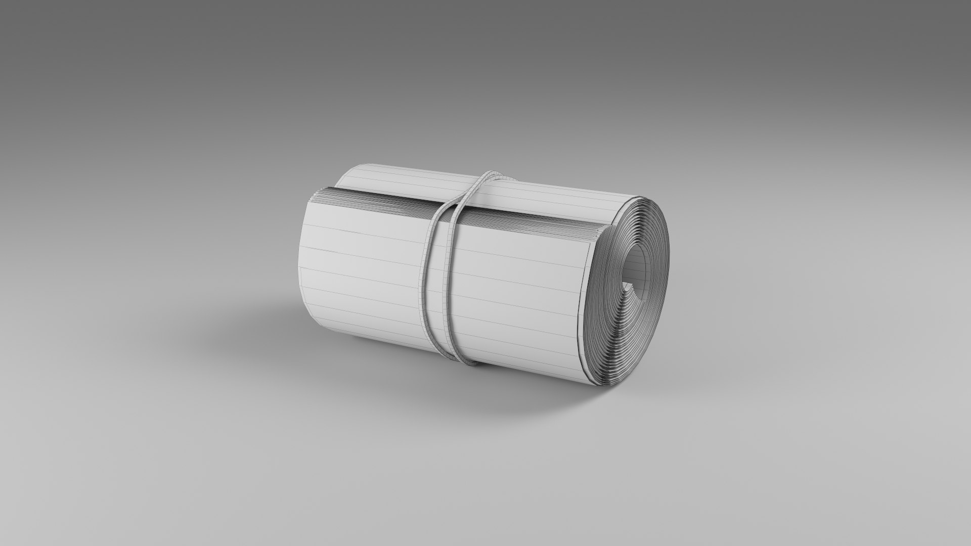 100 Dollars Roll 3D Model - TurboSquid 1547227