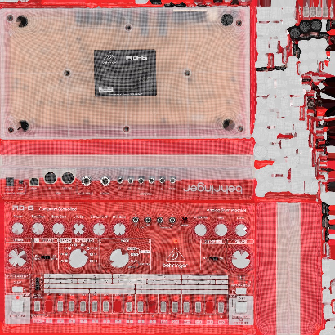 3D Behringer RD-6-RD - TurboSquid 2389611