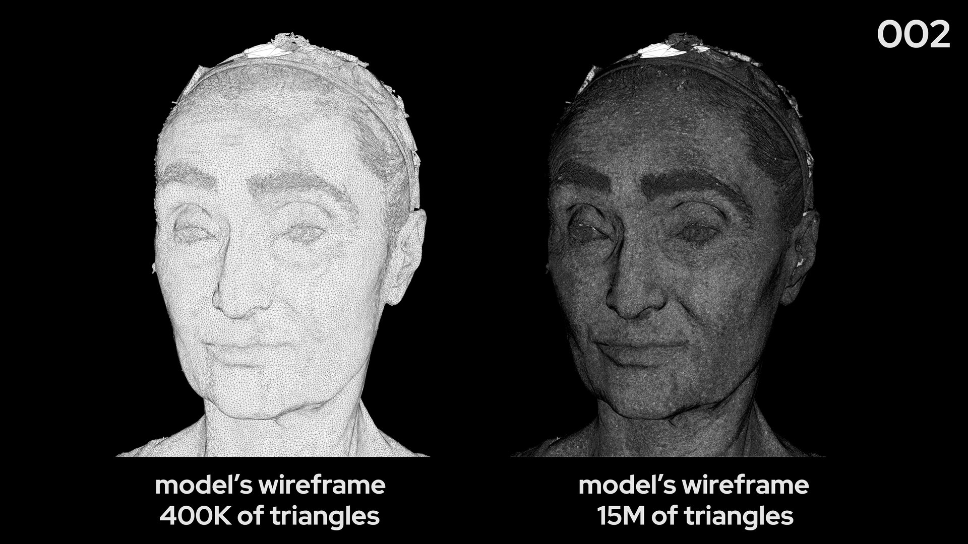 European Female 60s Head Scan 002 3D - TurboSquid 2045507