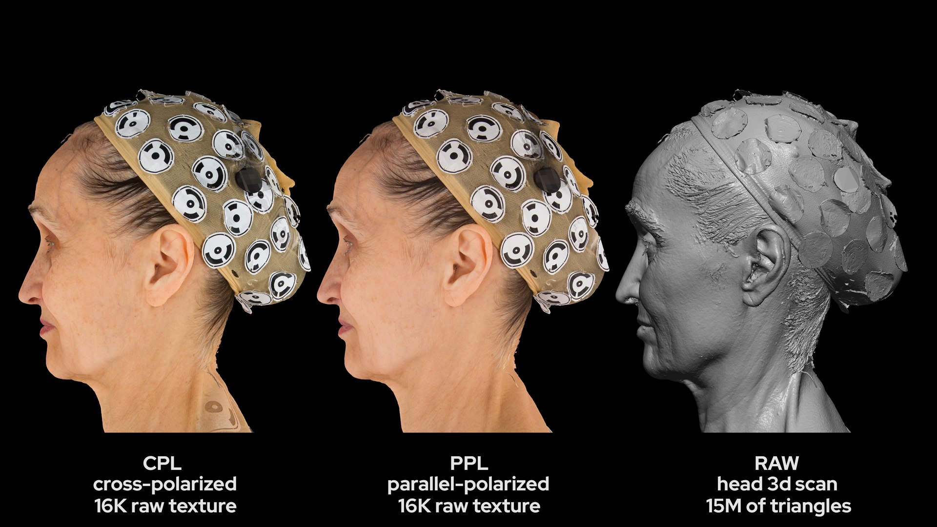 European Female 60s Head Scan 002 3D - TurboSquid 2045507