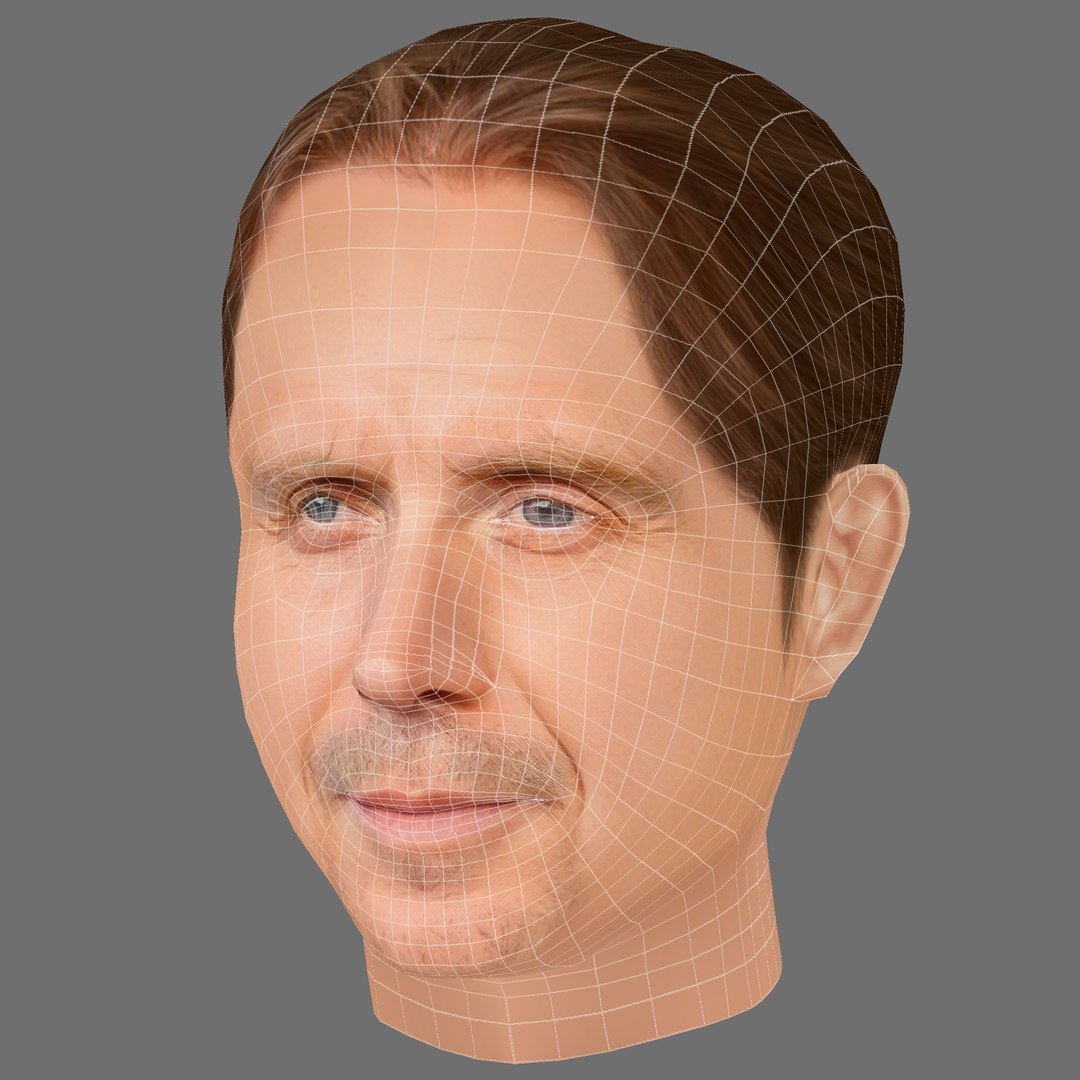 Rhys Ifans Head - Low Poly Head For Game 3D Model - TurboSquid 2297803