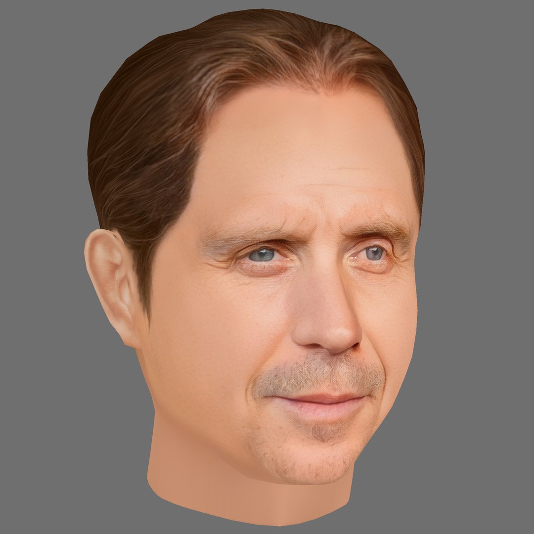Rhys Ifans Head - Low Poly Head For Game 3D Model - TurboSquid 2297803