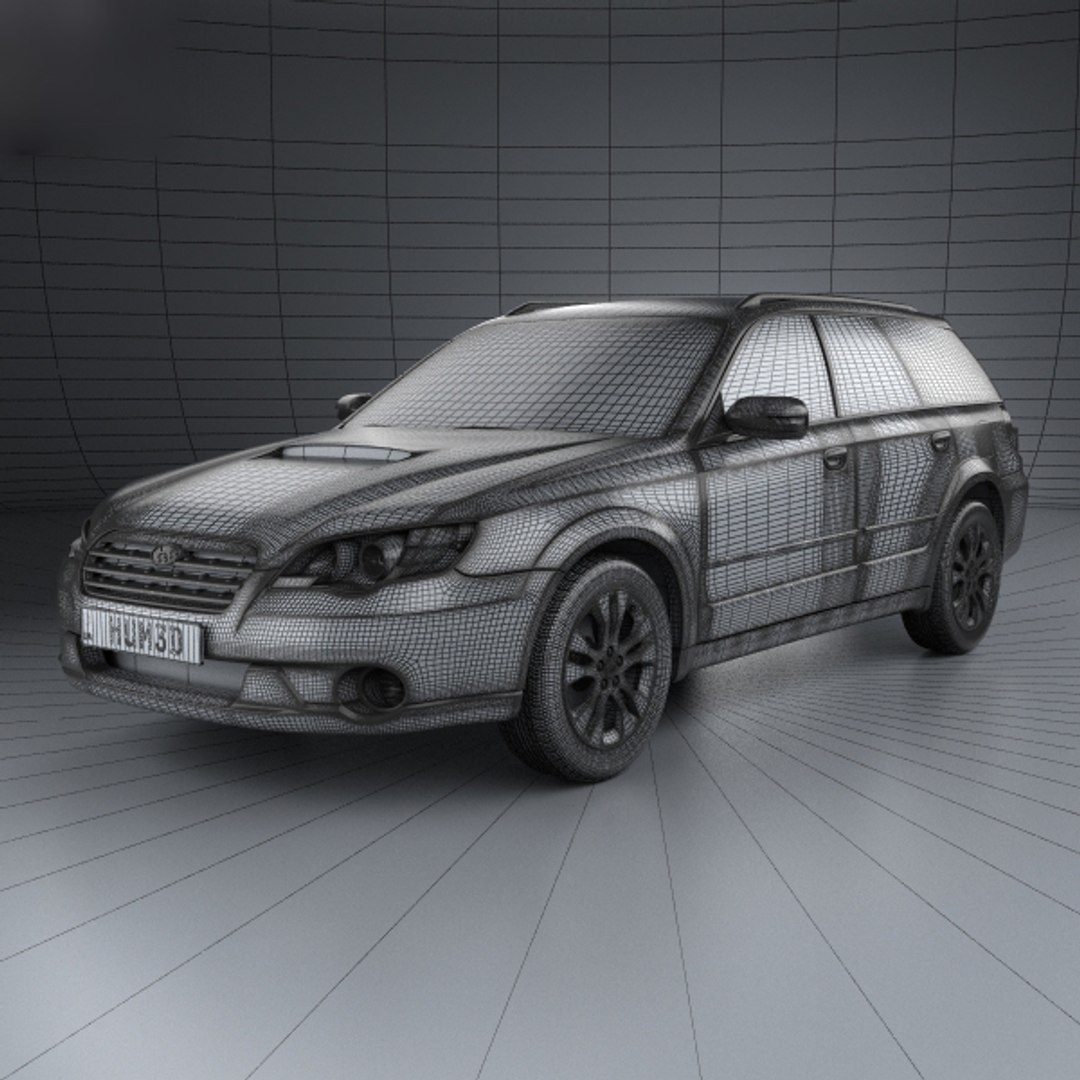 Subaru outback 2008 3D model - TurboSquid 1341664