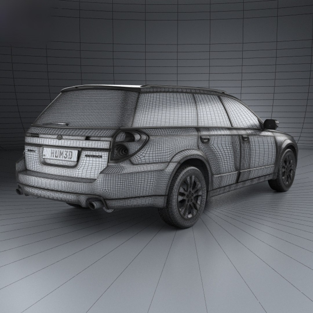 Subaru outback 2008 3D model - TurboSquid 1341664