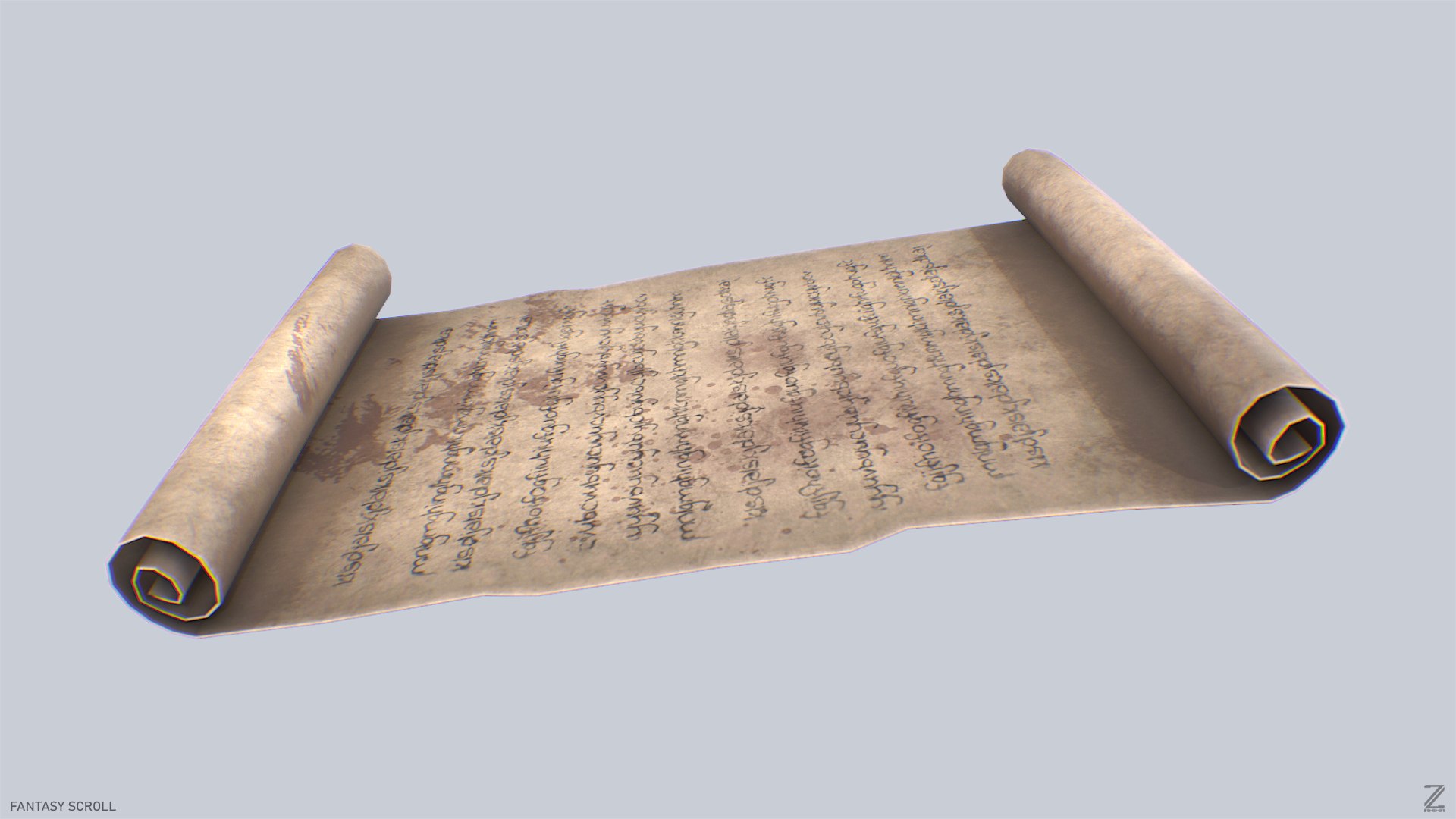 Fantasy Scroll Model - TurboSquid 2231381