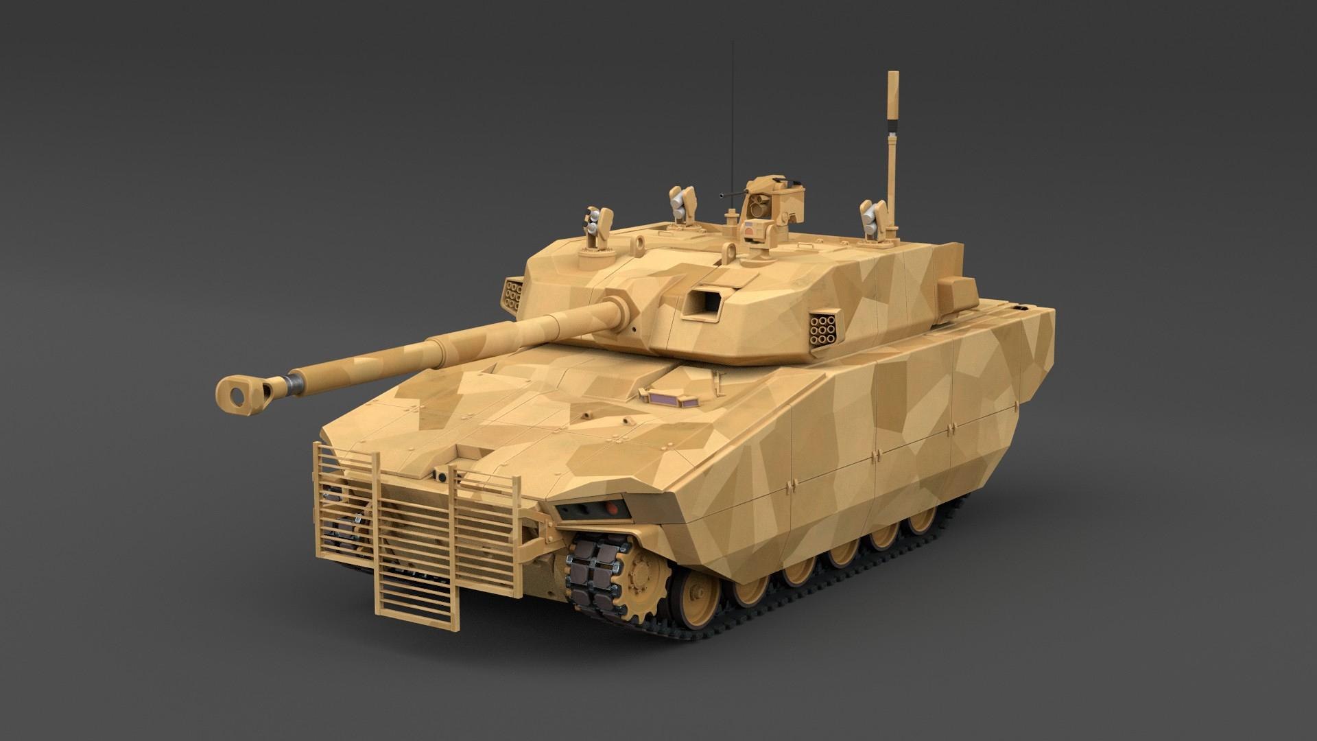 3D General Dynamics Griffin3 105mm Gun - TurboSquid 1858592