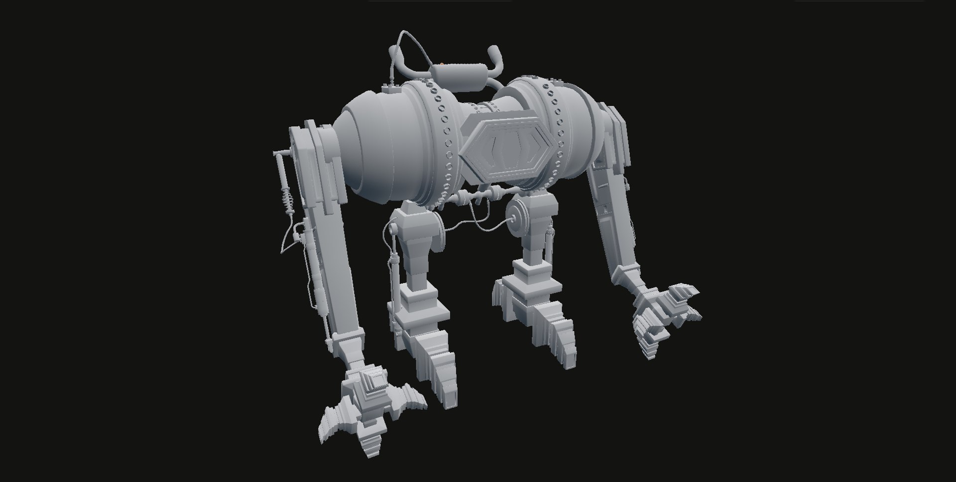 3d Model Kitbash Pack Parts Editing