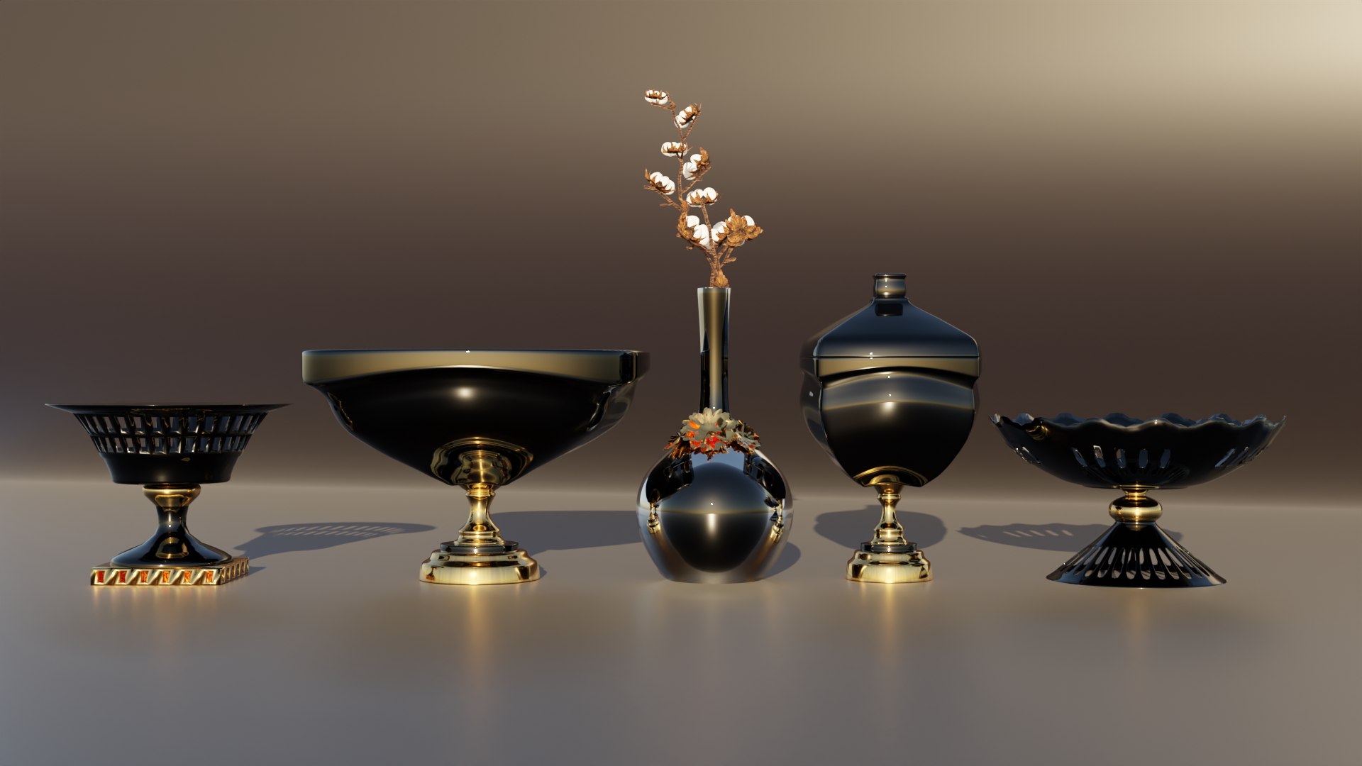 3D Decorative Vases model - TurboSquid 2141688