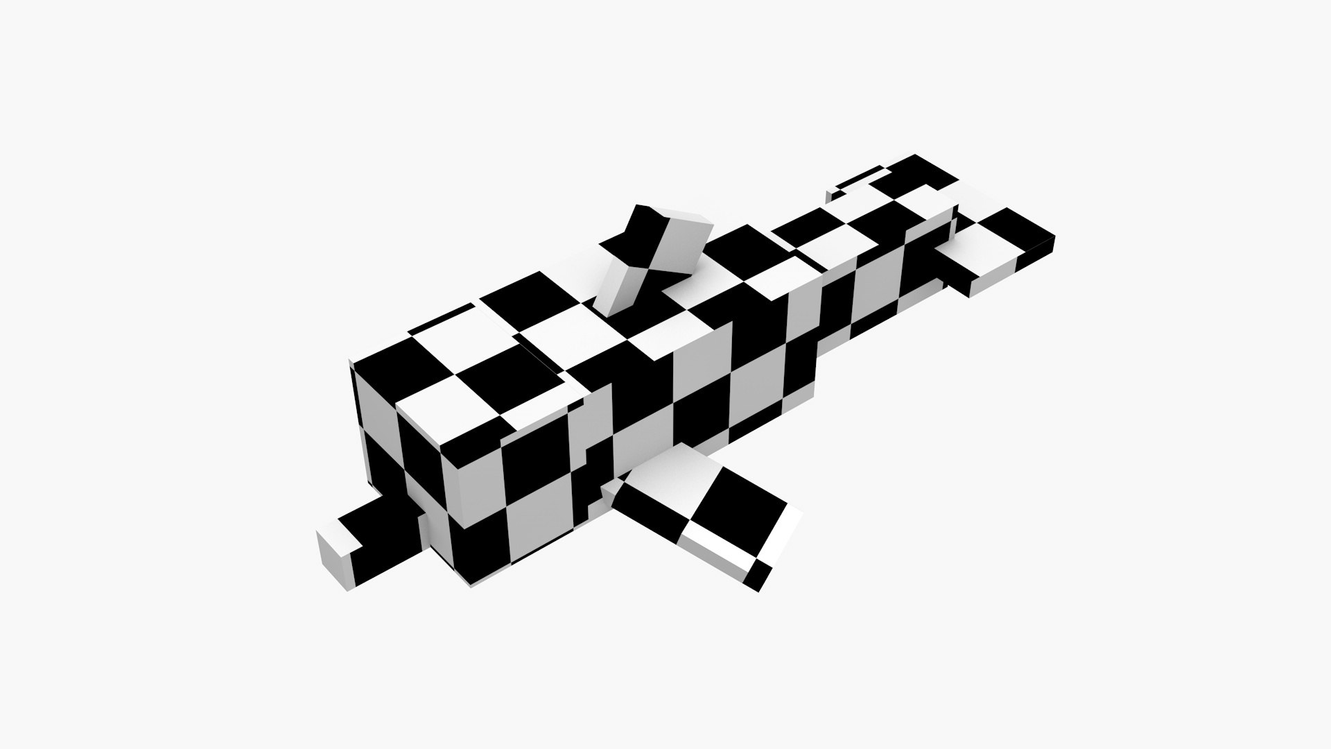 Dolphin Minecraft 3D Model - TurboSquid 2388753