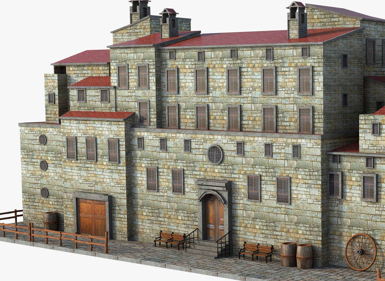 Building old 3D model - TurboSquid 1309675