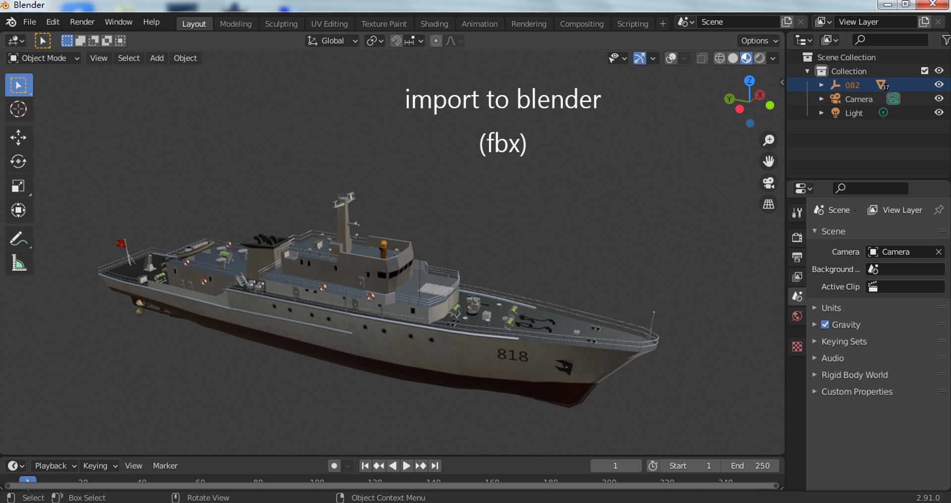 3D Chinese 082 Mine Countermeasure Vessel - TurboSquid 2300238