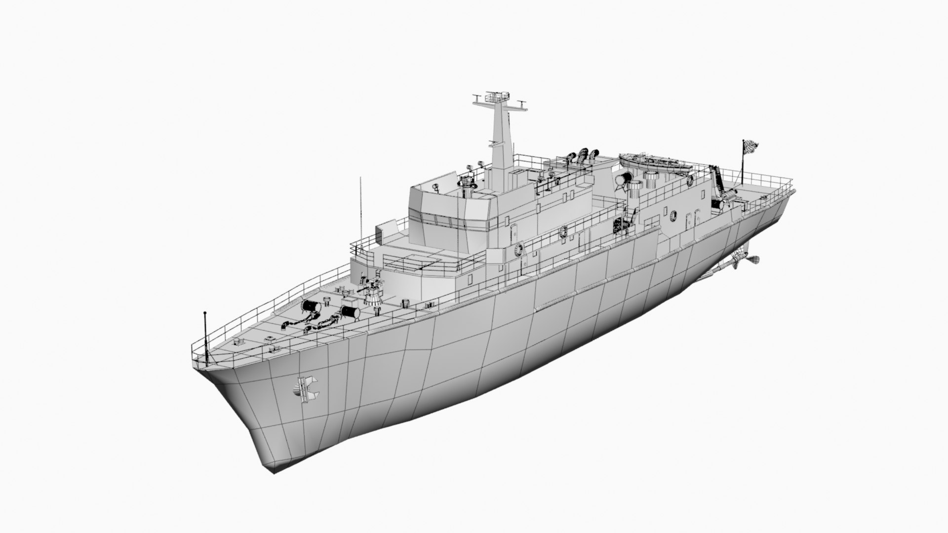 3D Chinese 082 Mine Countermeasure Vessel - TurboSquid 2300238