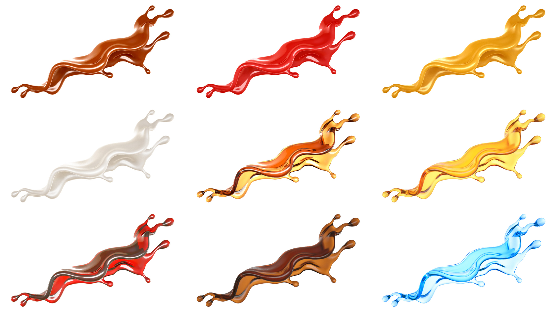 3D splash liquid water model - TurboSquid 1628555