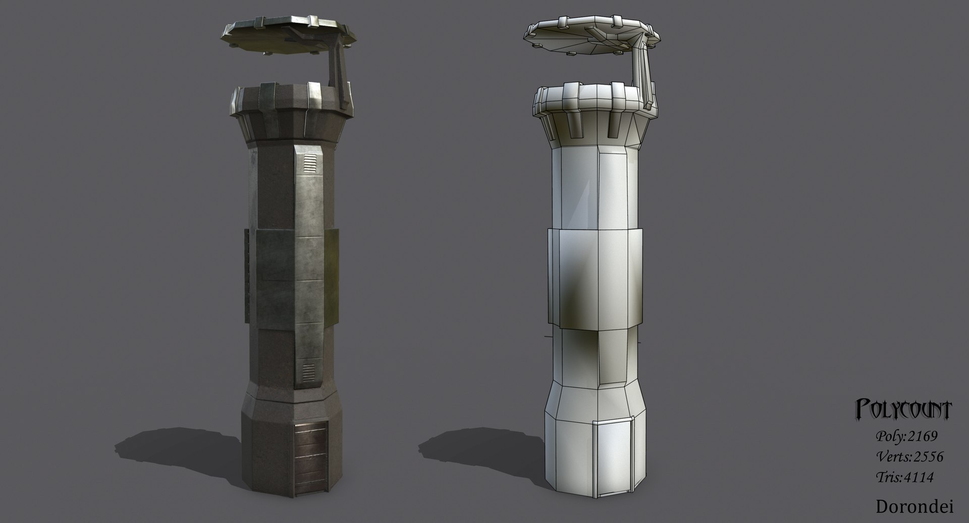 3D Model Tower Military Ready - TurboSquid 1255570