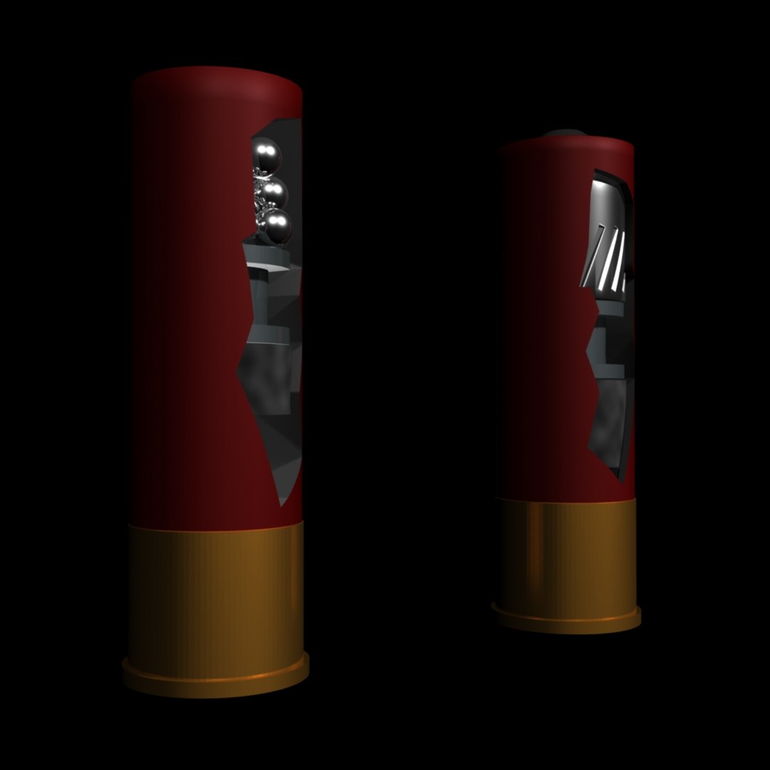 3d shotgun shell