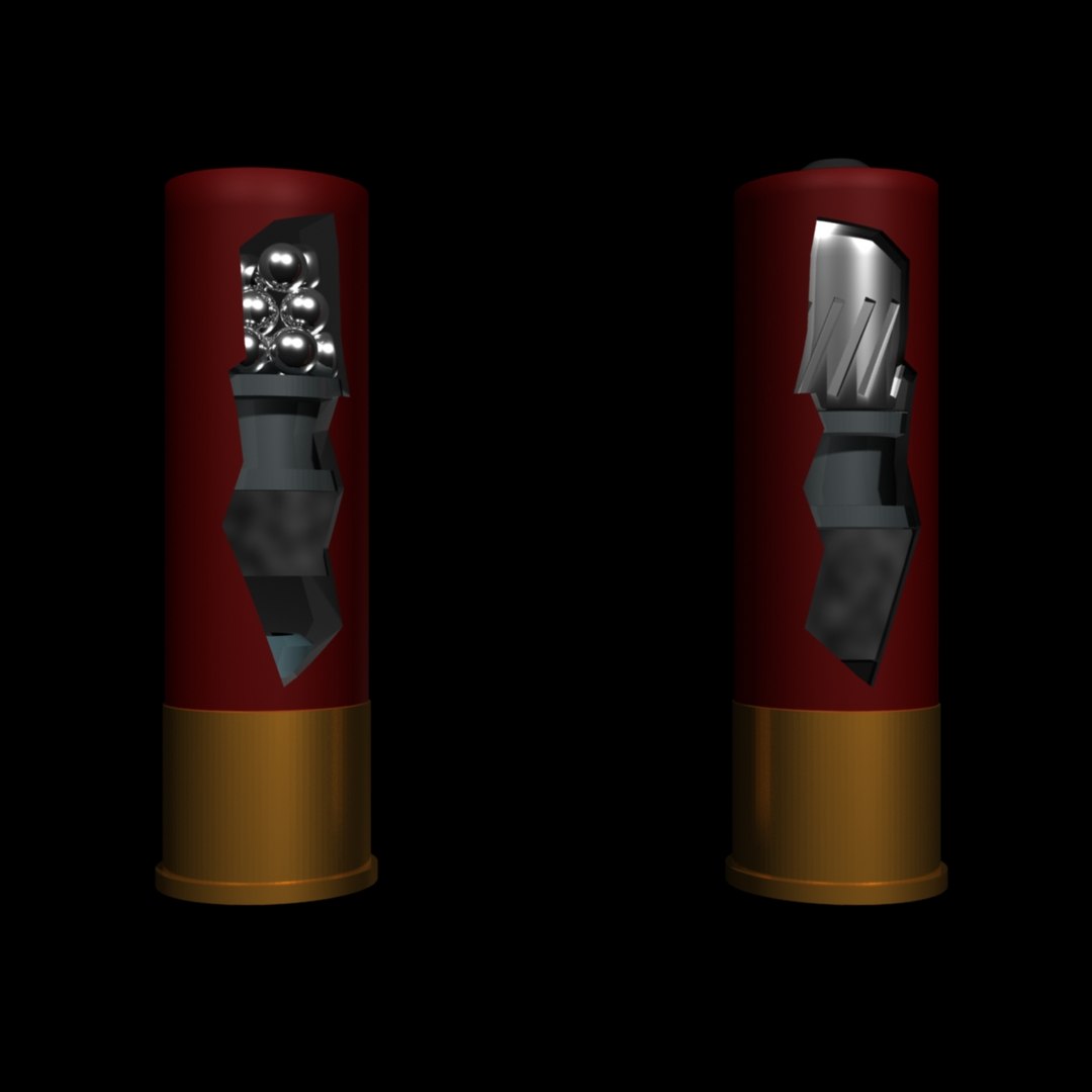 3d shotgun shell