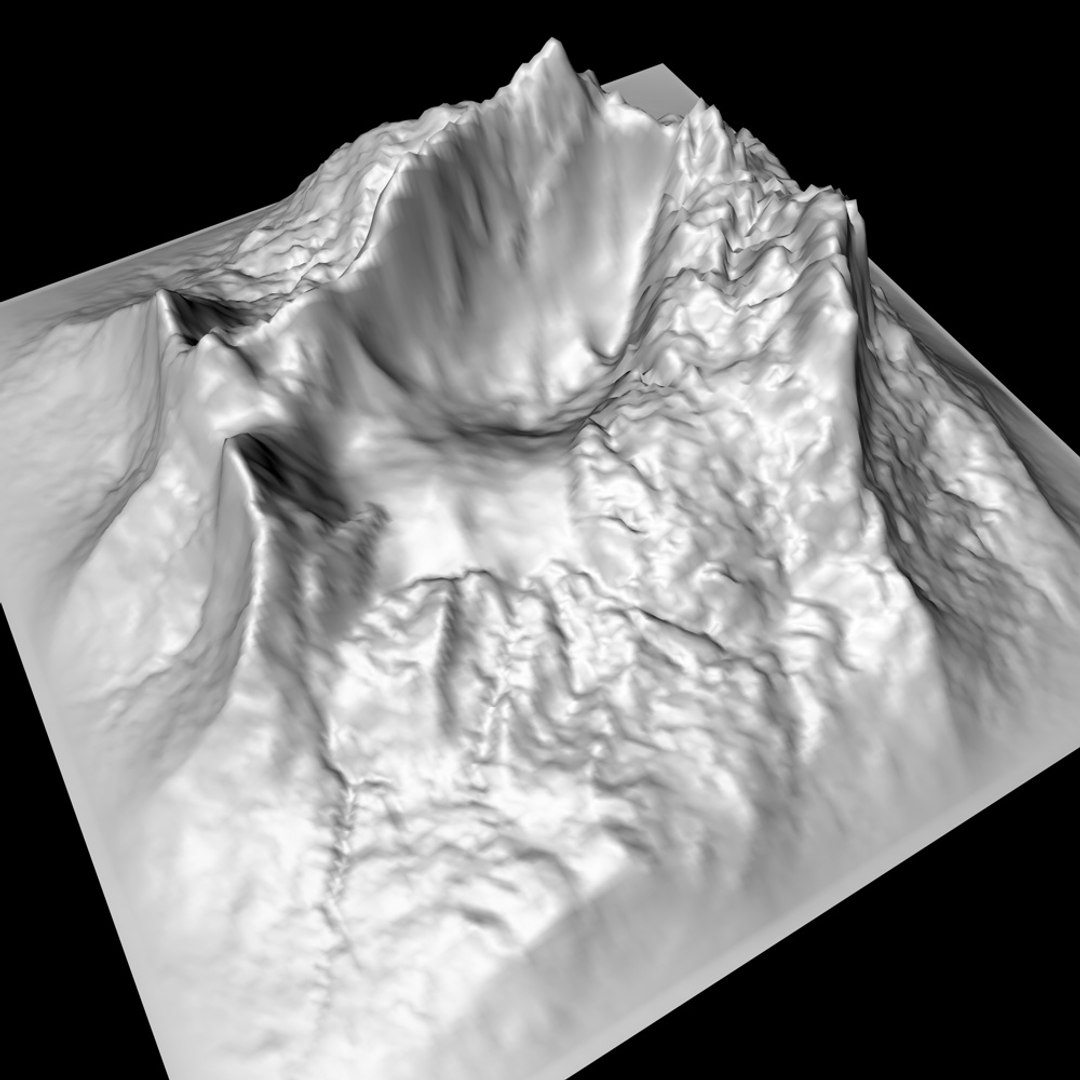 Mountain Range Peak 3d Model