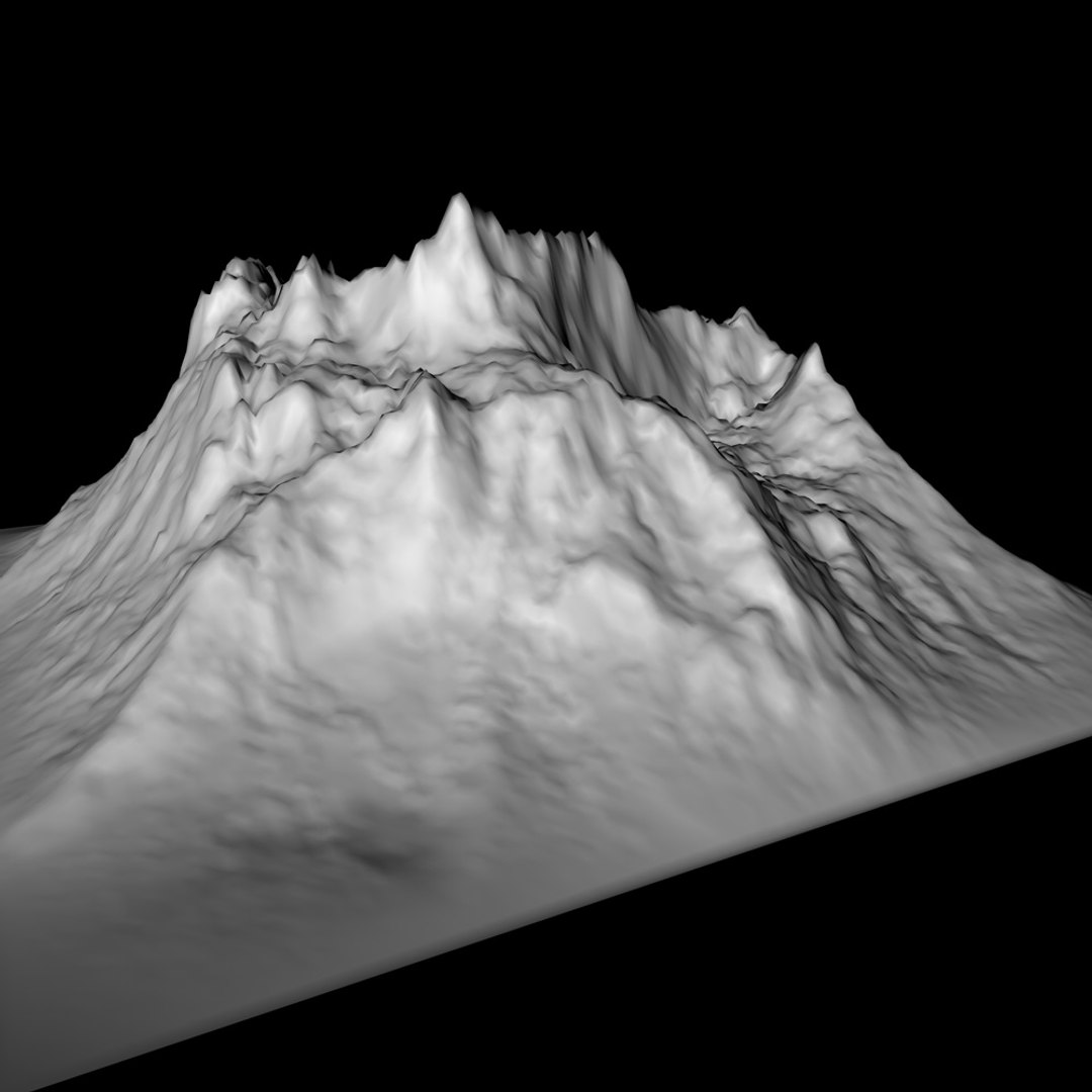 Mountain Range Peak 3d Model