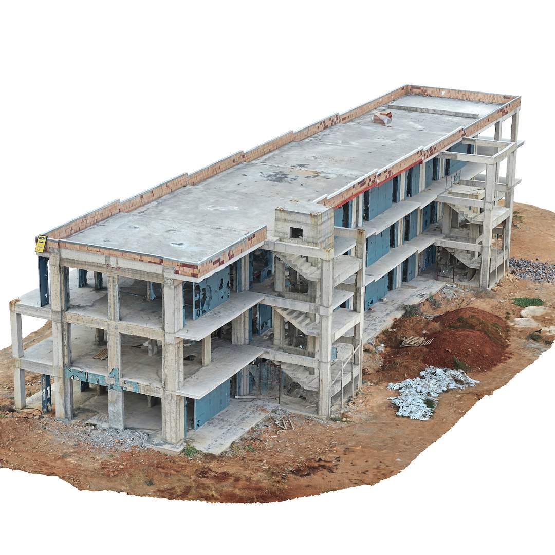 The building is under construction 2 3D model - TurboSquid 1975227