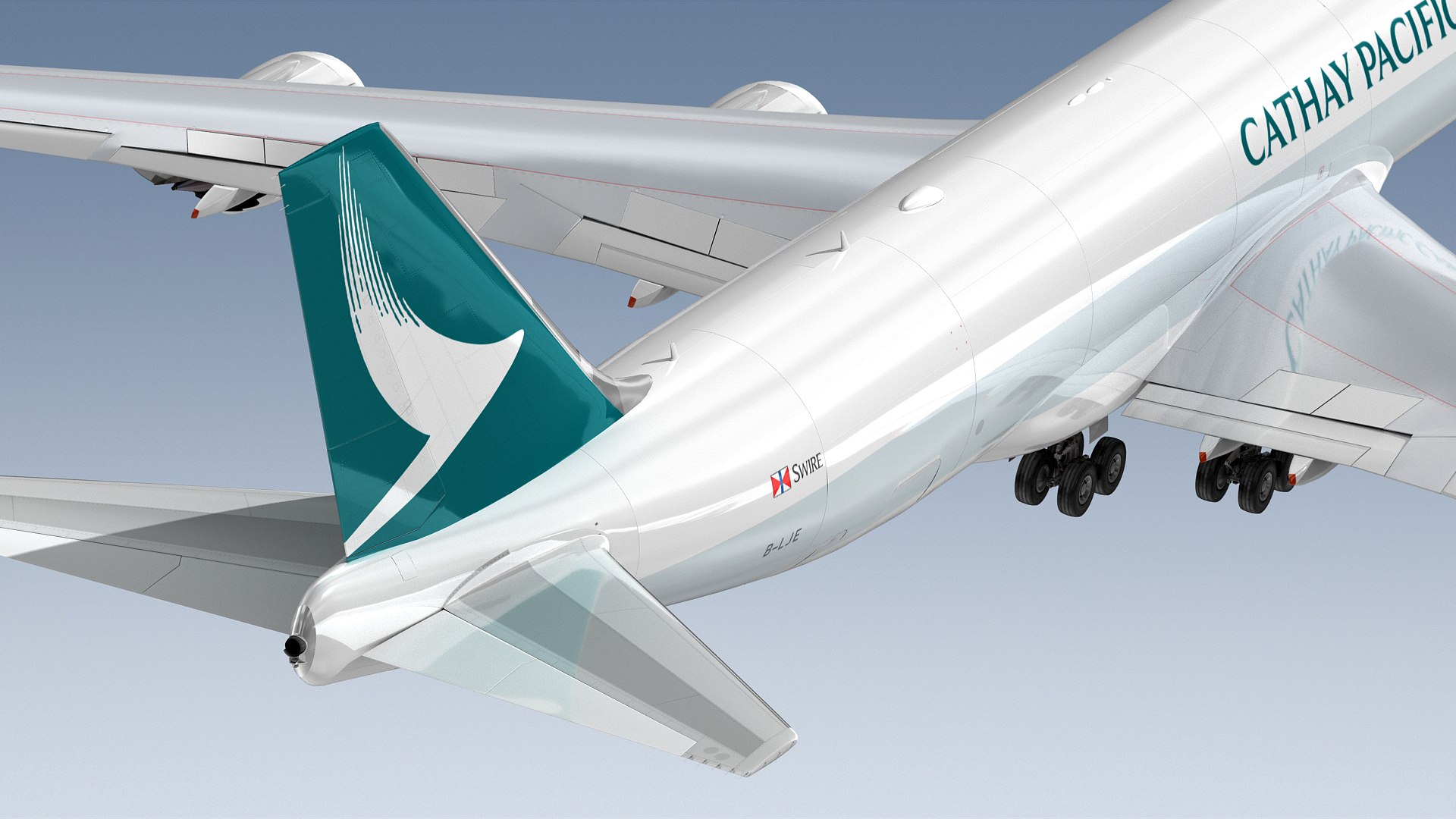 Boeing 747-8F Cathay Pacific Cargo 3D Model - TurboSquid 2156583