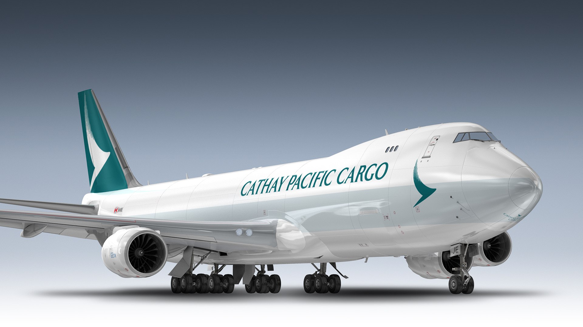 Boeing 747-8F Cathay Pacific Cargo 3D model - TurboSquid 2156583