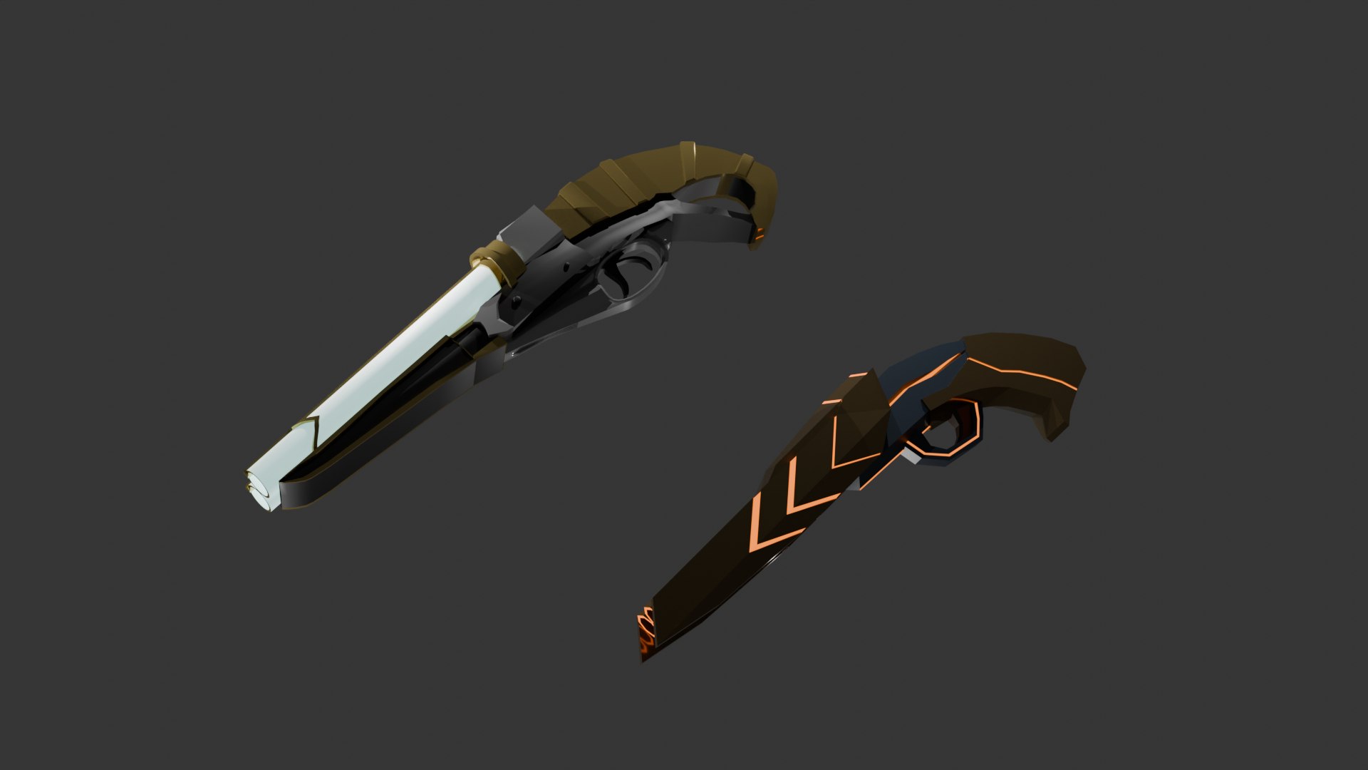 Free Magical Arcane Shotgun Pack 3D Model - TurboSquid 2225328