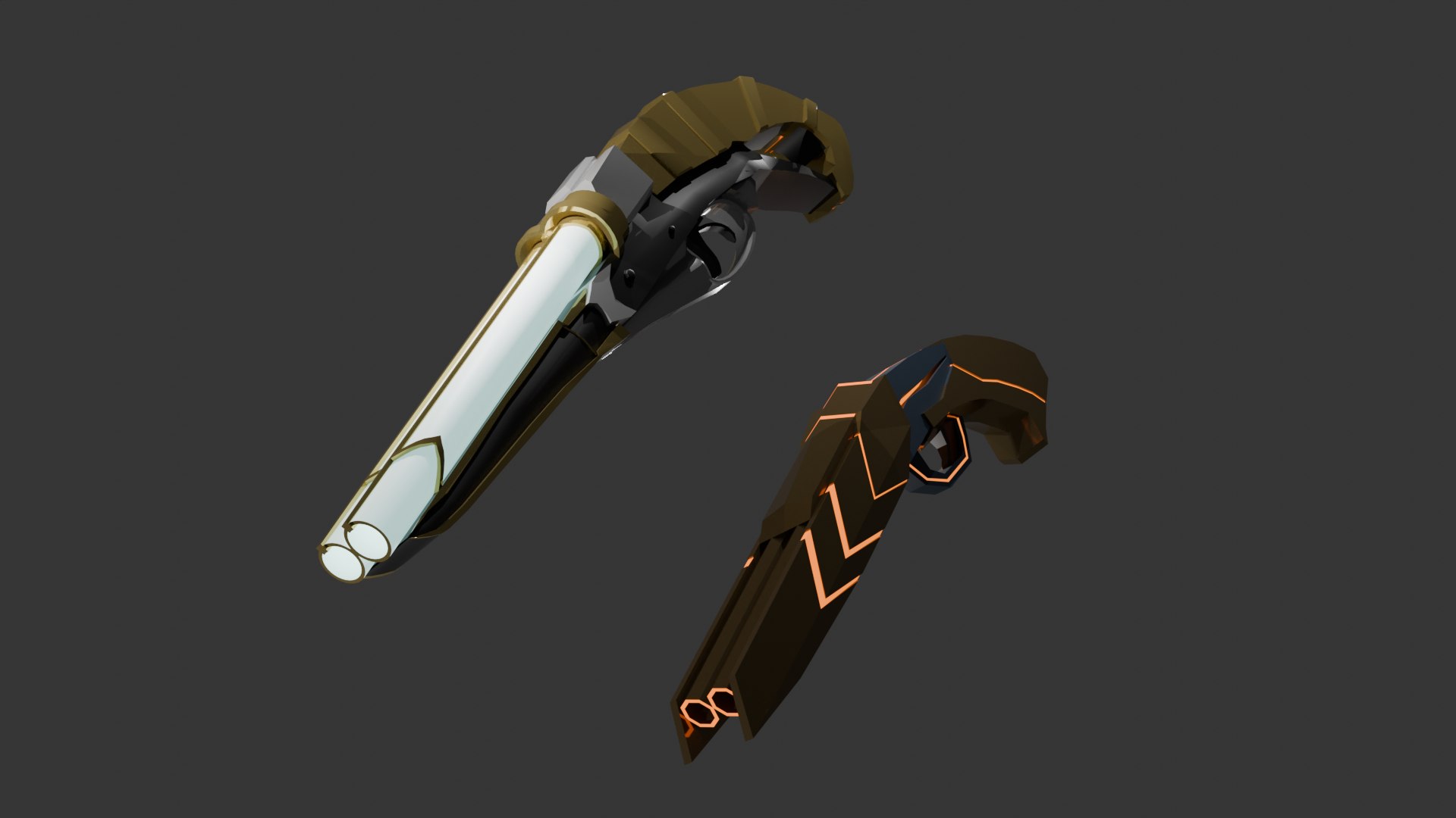 Free Magical Arcane Shotgun Pack 3D Model - TurboSquid 2225328