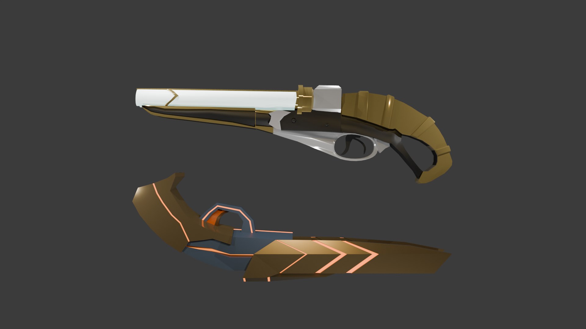 Free Magical Arcane Shotgun Pack 3D Model - TurboSquid 2225328