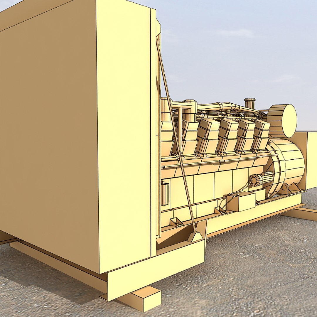 Diesel Generator 3d Model