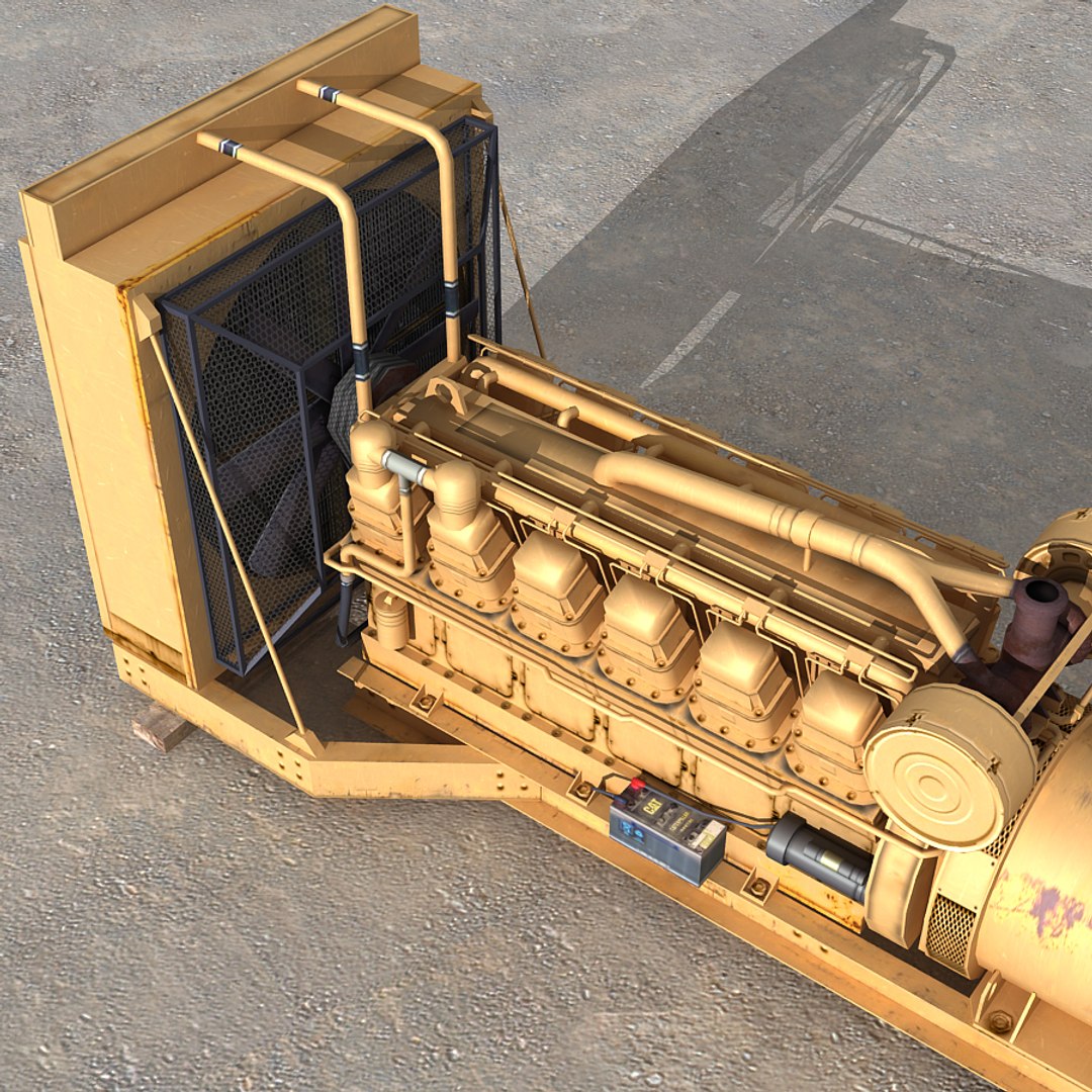 Diesel Generator 3d Model