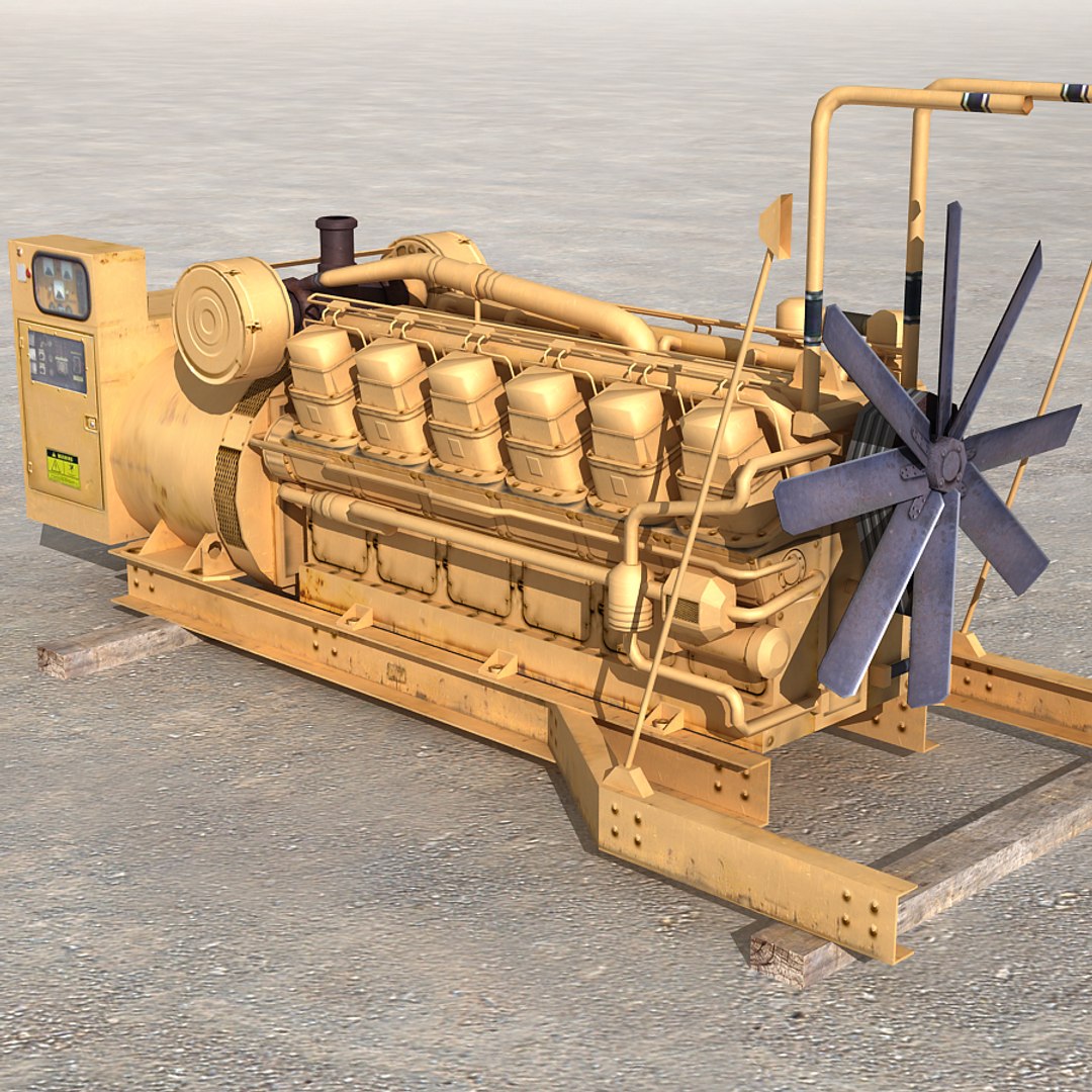 Diesel Generator 3d Model