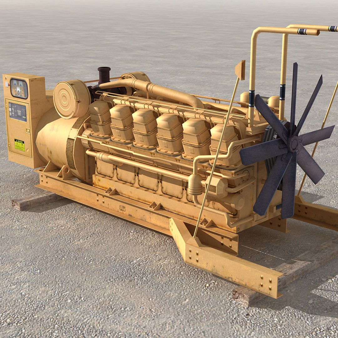Diesel Generator 3d Model