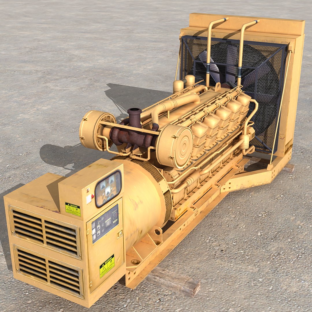 Diesel Generator 3d Model
