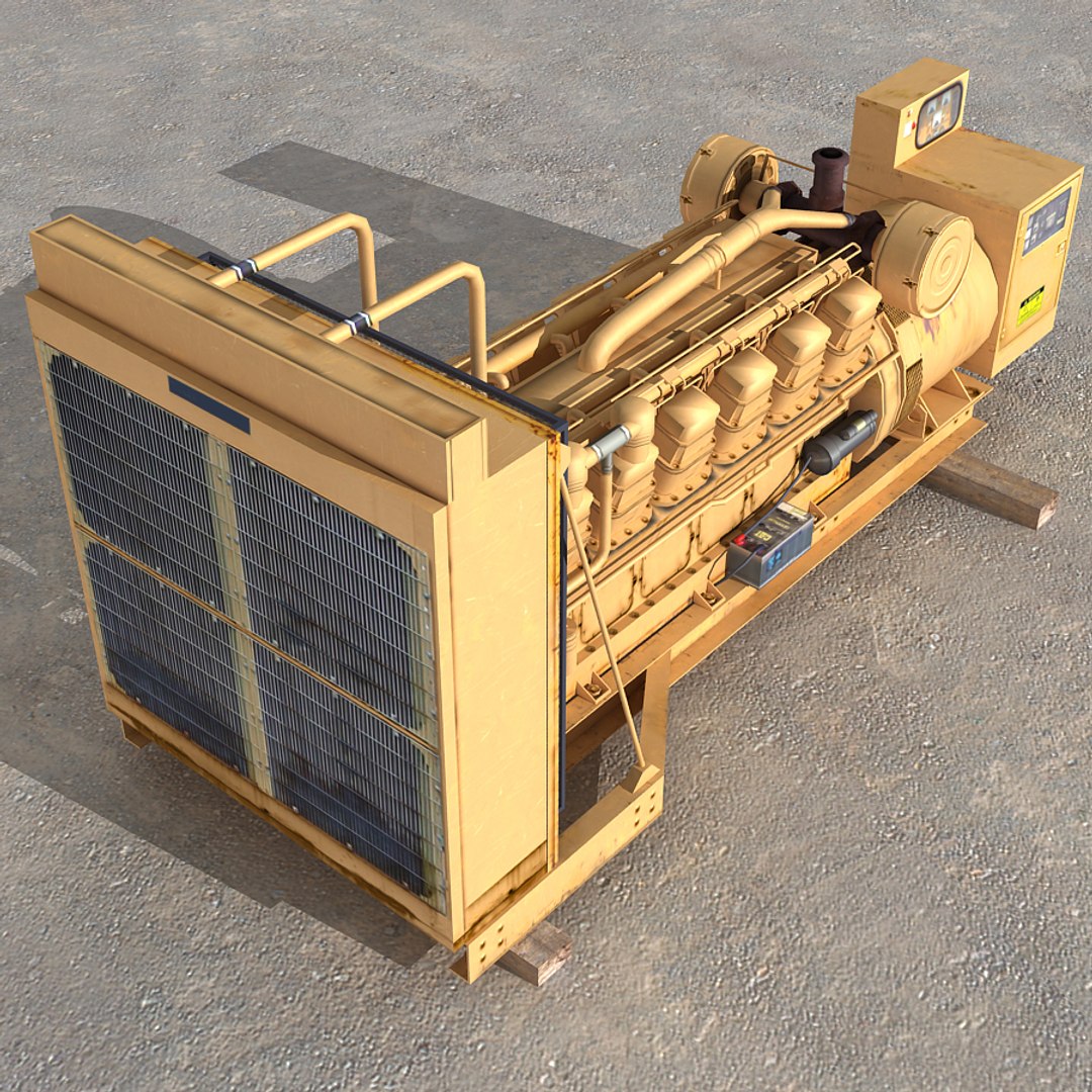 Diesel Generator 3d Model