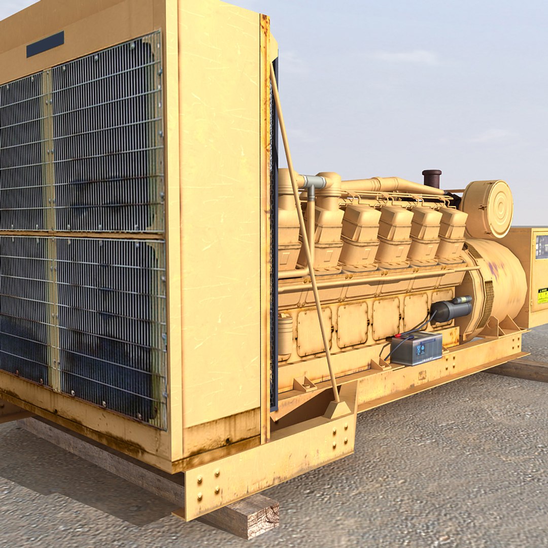 Diesel Generator 3d Model