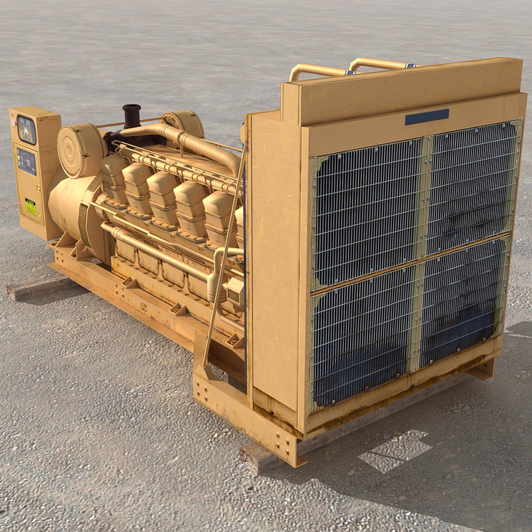 Diesel Generator 3d Model