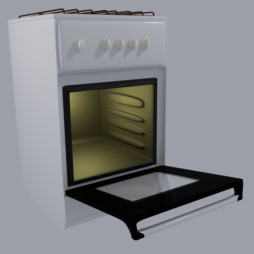 3D Model Gas Cooker Oven - TurboSquid 1562499