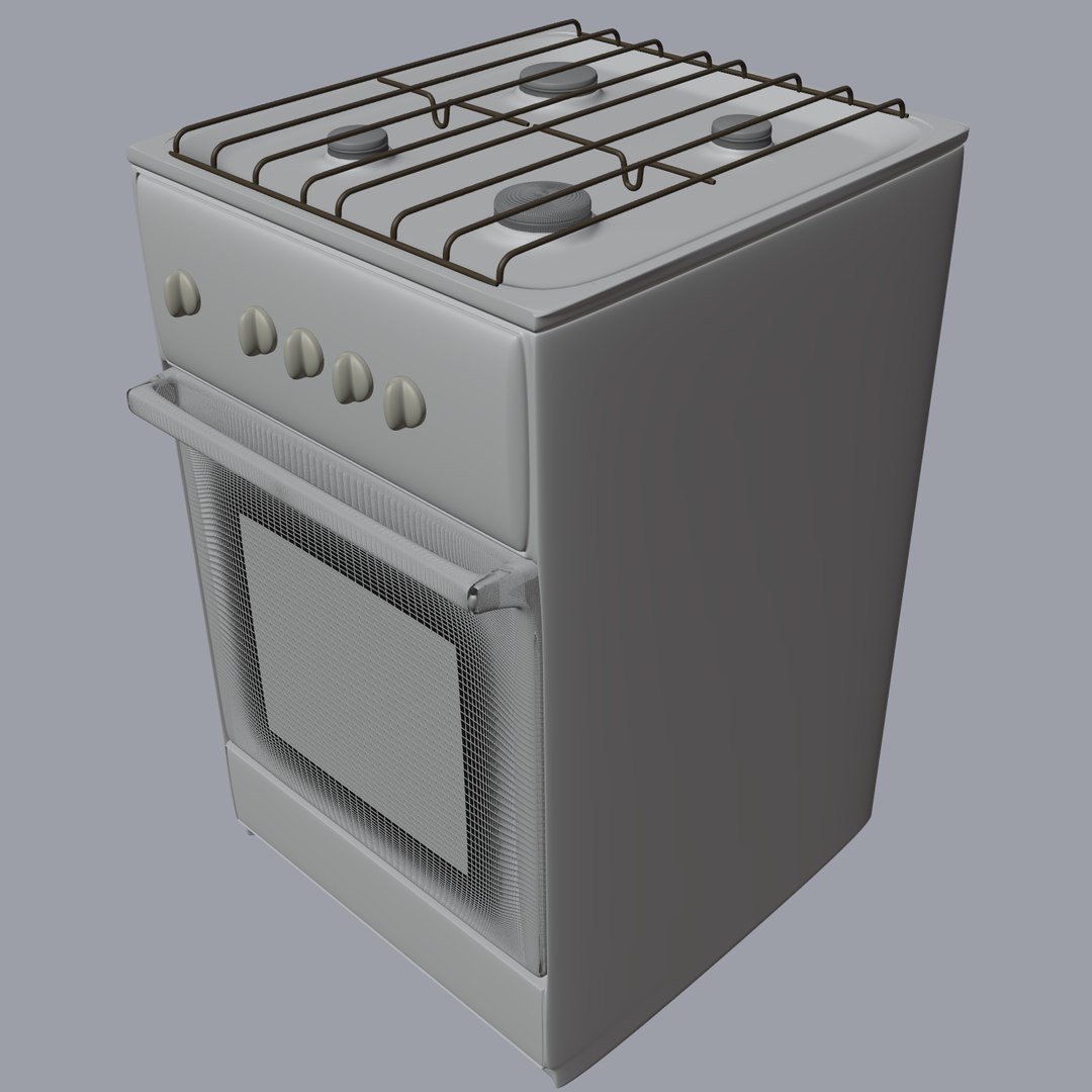 3D Model Gas Cooker Oven - TurboSquid 1562499