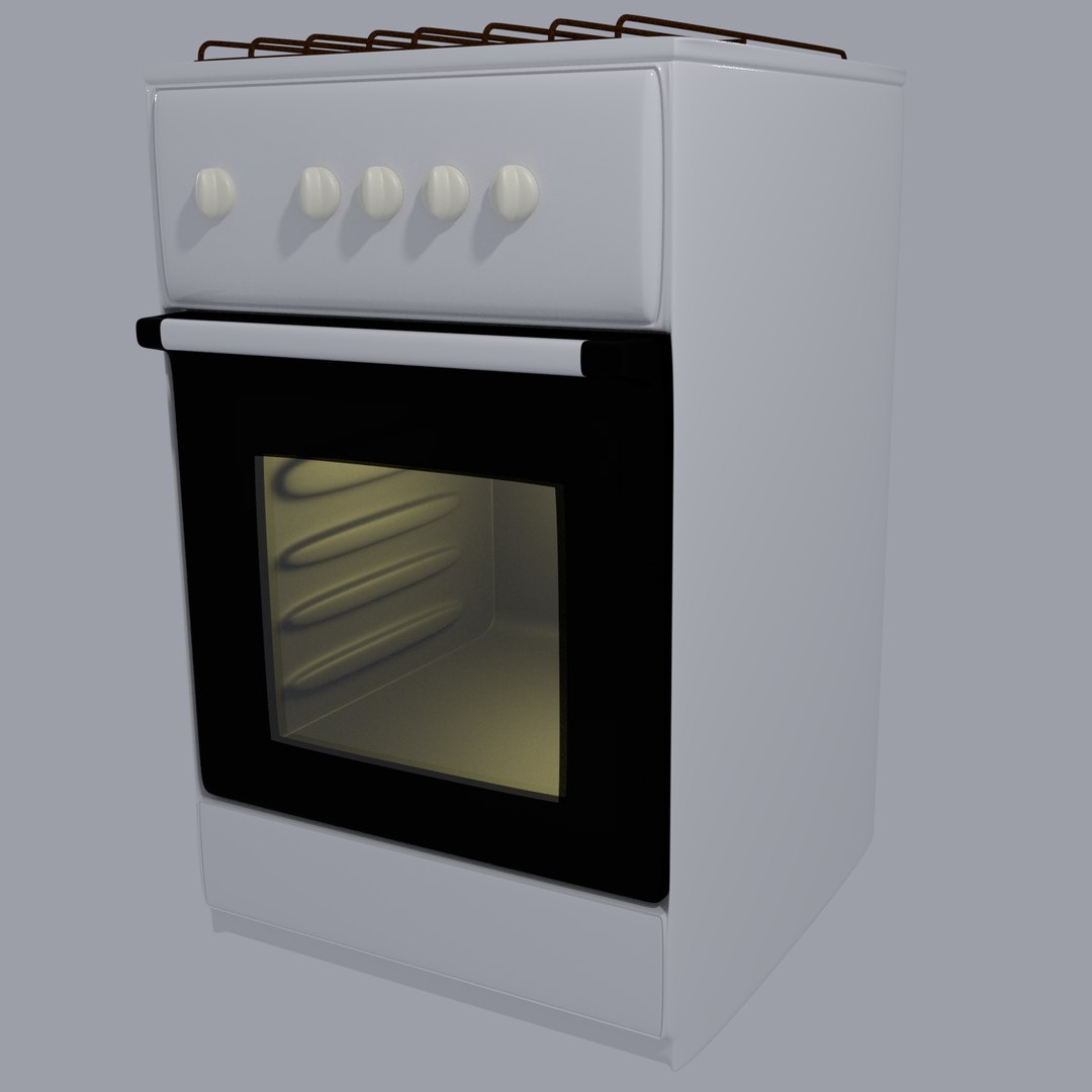 3D Model Gas Cooker Oven - TurboSquid 1562499