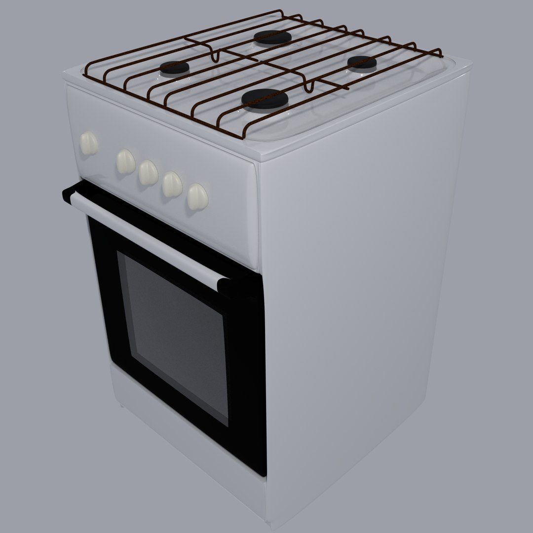 3D Model Gas Cooker Oven - TurboSquid 1562499