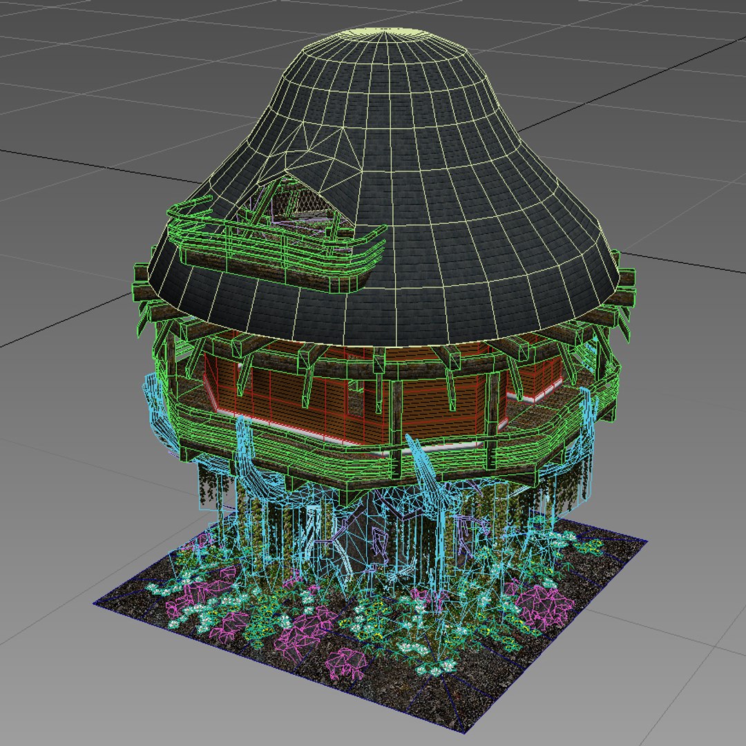 Hut Tree 3D Model - TurboSquid 1235127