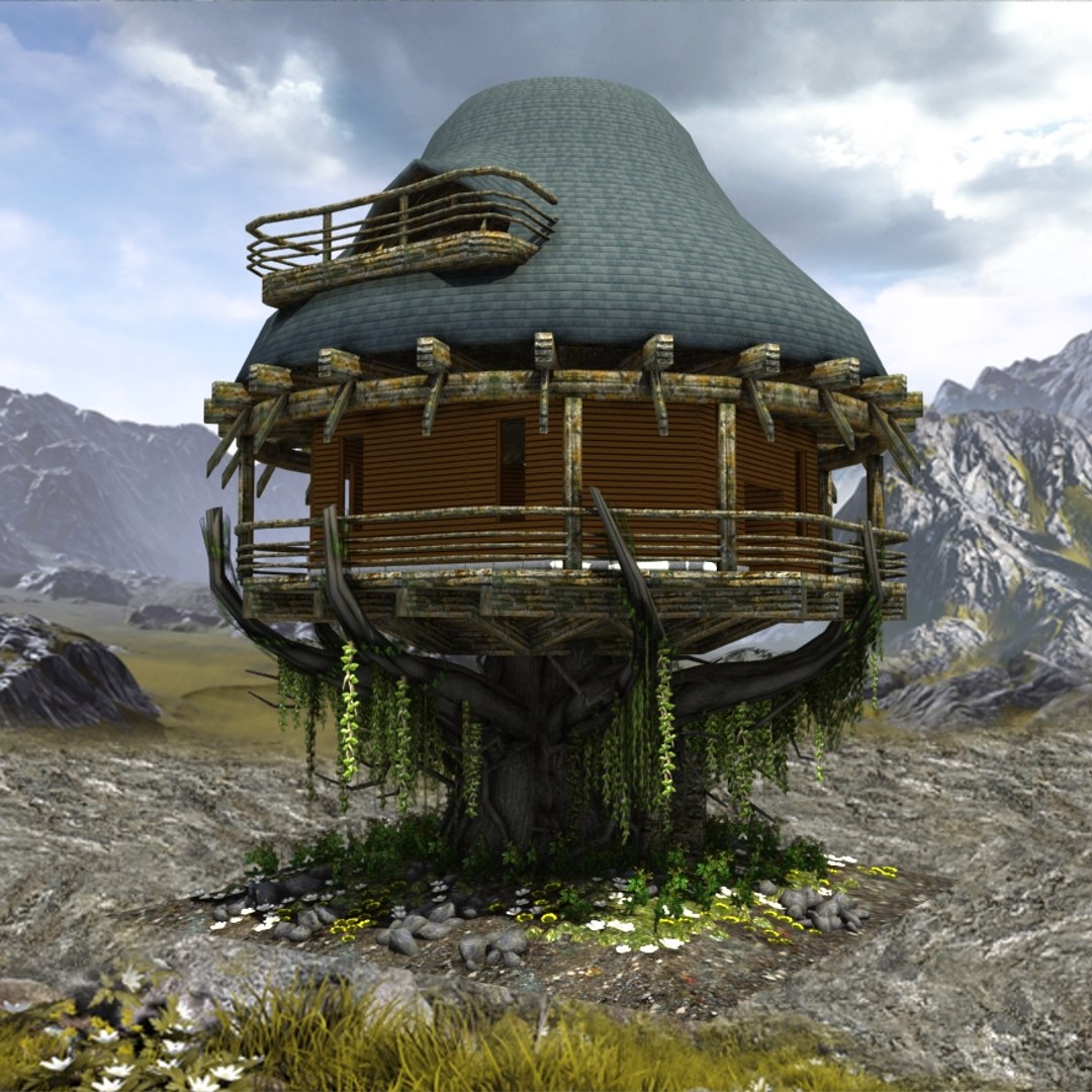 Hut Tree 3D Model - TurboSquid 1235127