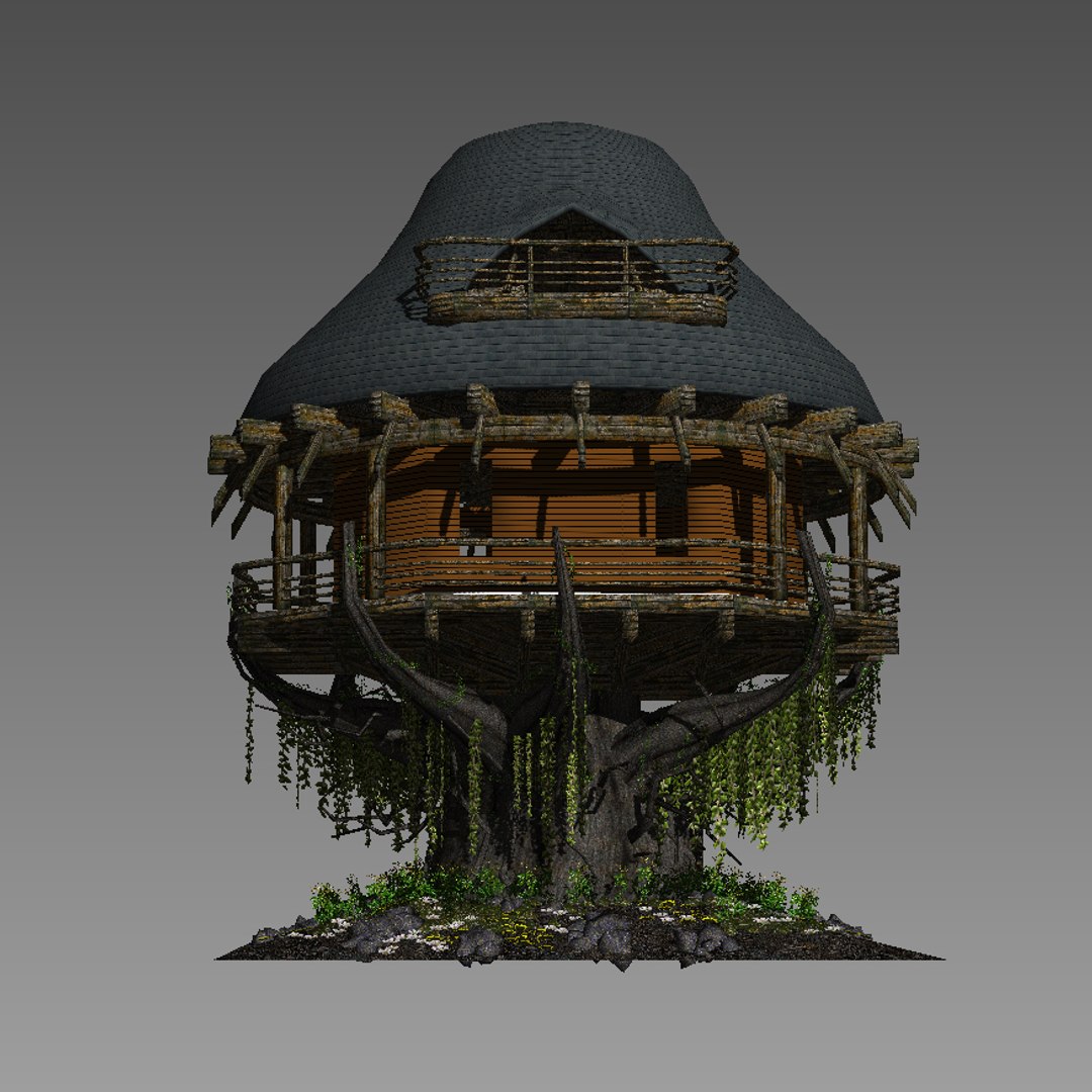 Hut Tree 3D Model - TurboSquid 1235127