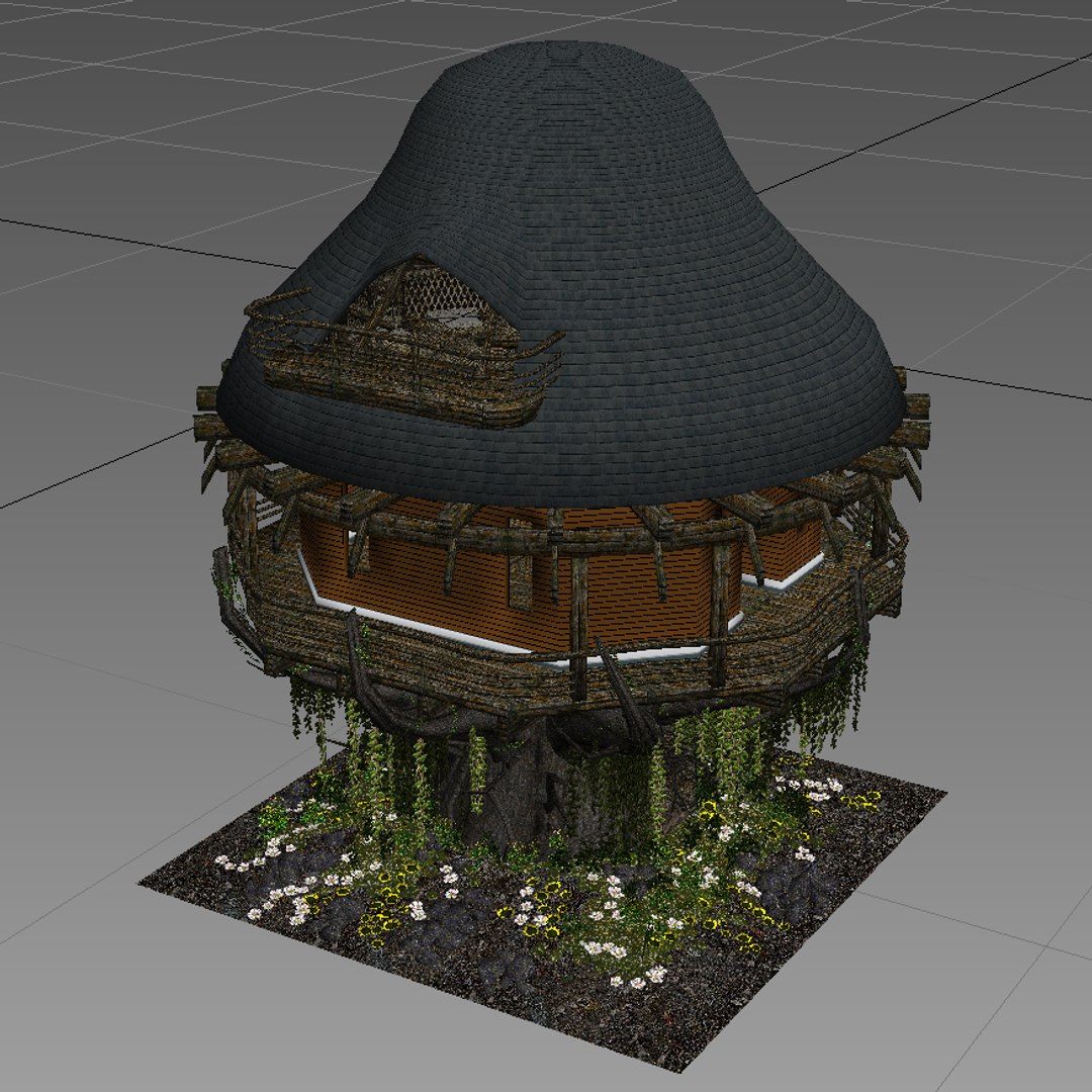 Hut Tree 3D Model - TurboSquid 1235127