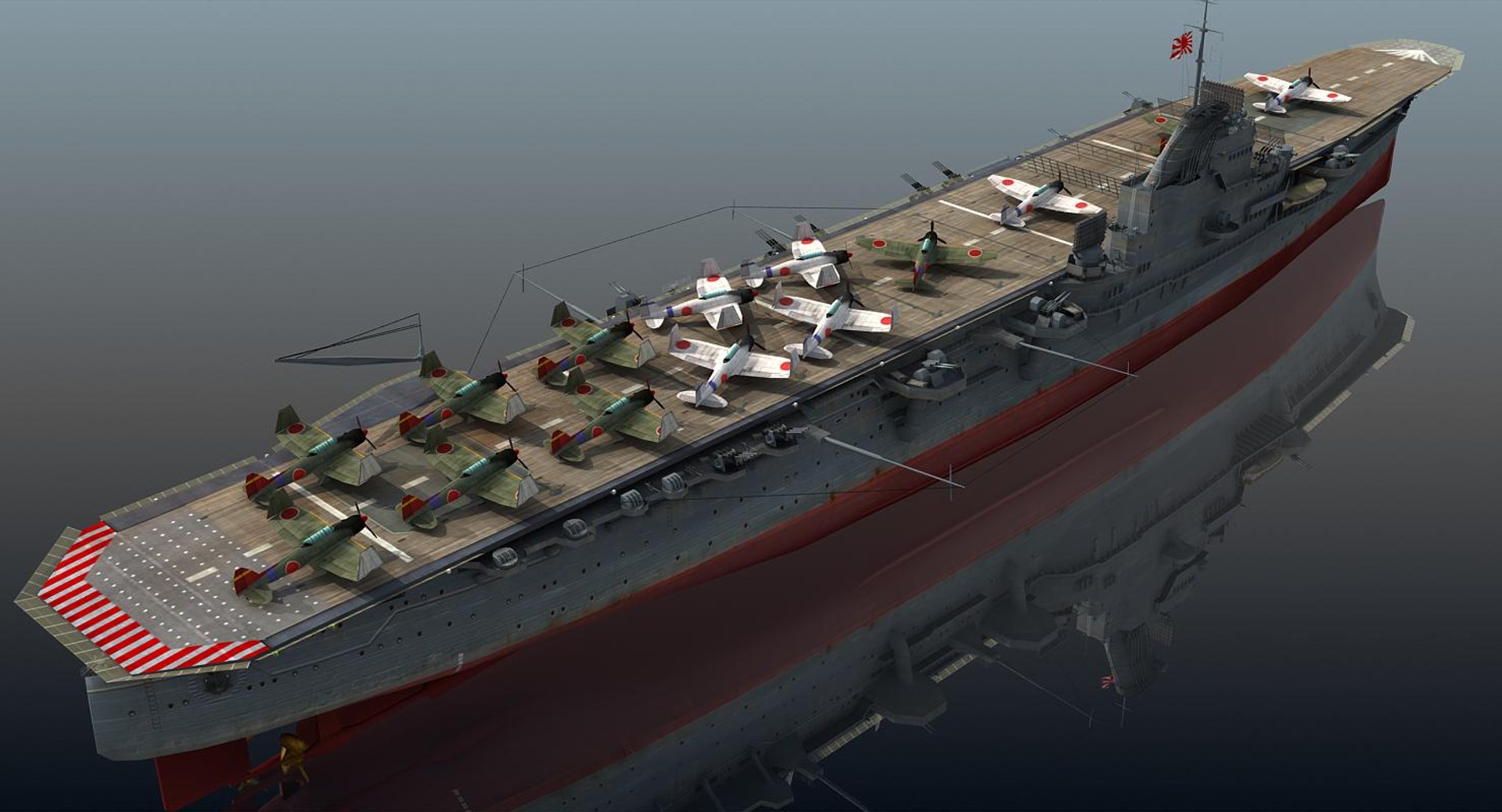 3D japanese aircraft carrier taiho - TurboSquid 1352951