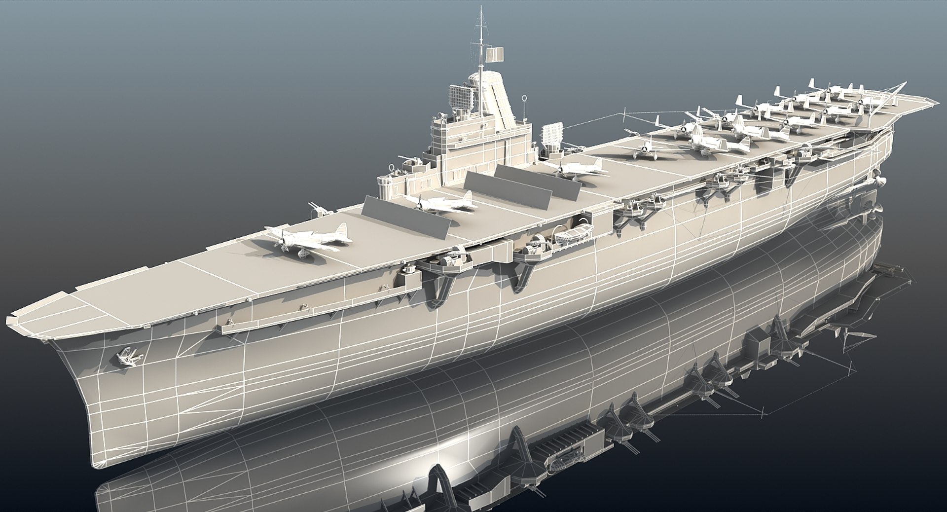 3D japanese aircraft carrier taiho - TurboSquid 1352951