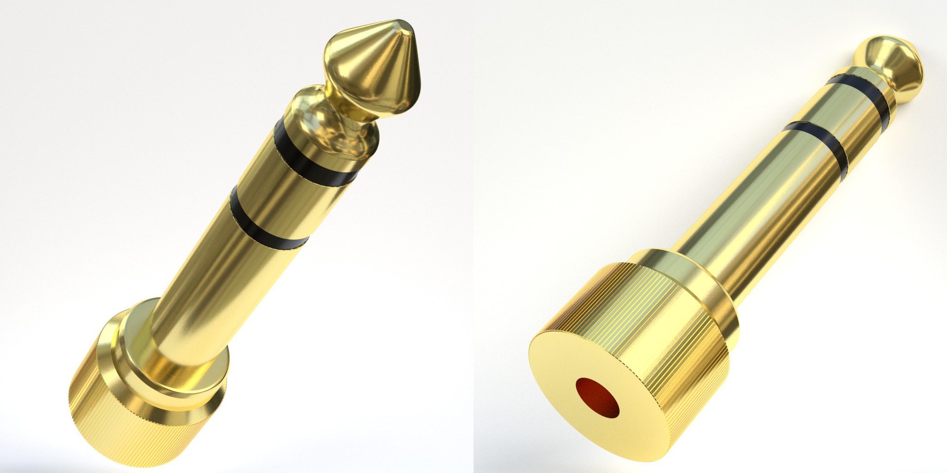 3D Model Stereo Jack Plug Adapter - TurboSquid 1642897